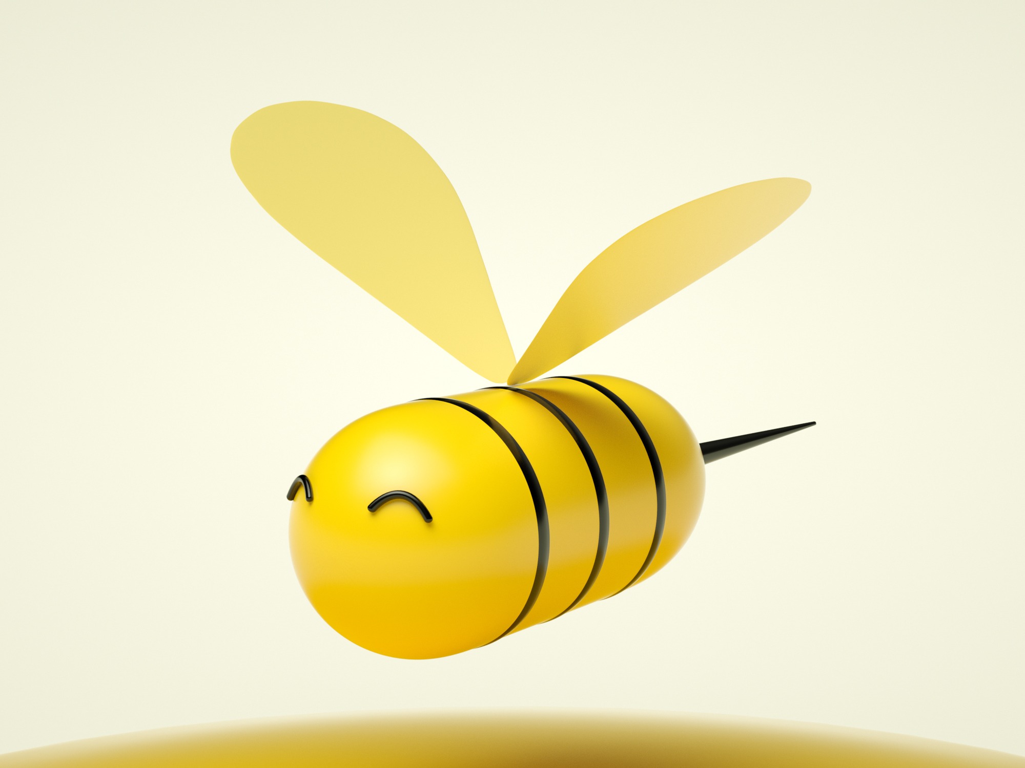 小蜜蜂C4D建模渲染_黑子Sir-站酷ZCOOL