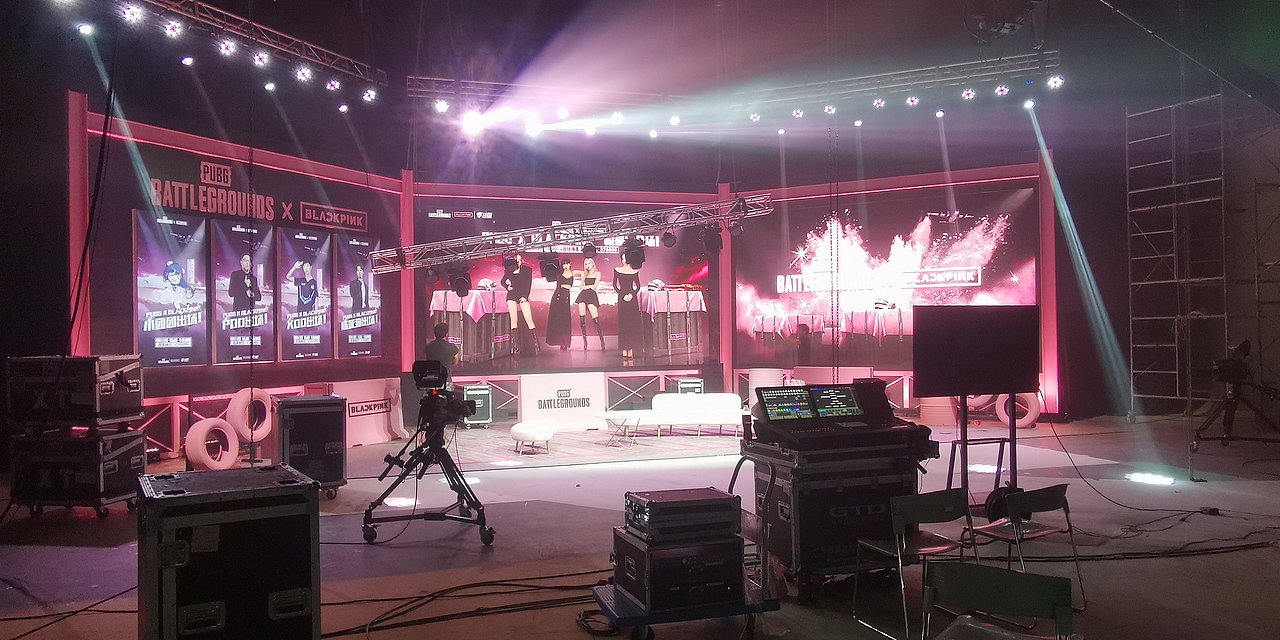 PUBG X BLACKPINK Live Squad-up|空间|舞台美术|Mr.East_原创作品-站酷ZCOOL