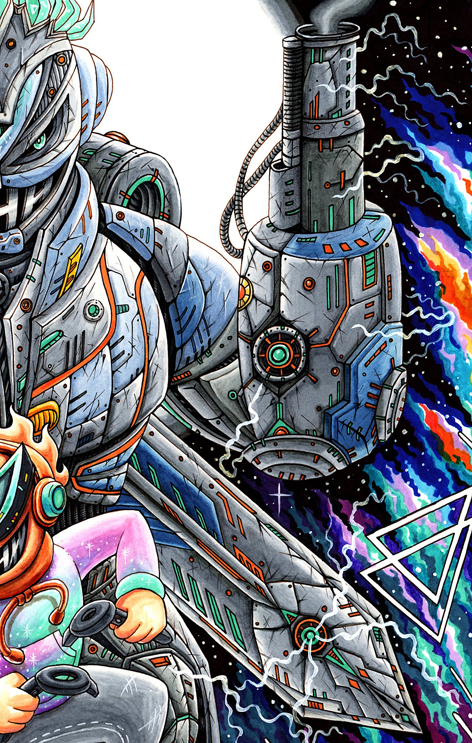 《未来冰火人》我与潮牌club xxhh合作的图案_傅淳强-站酷ZCOOL