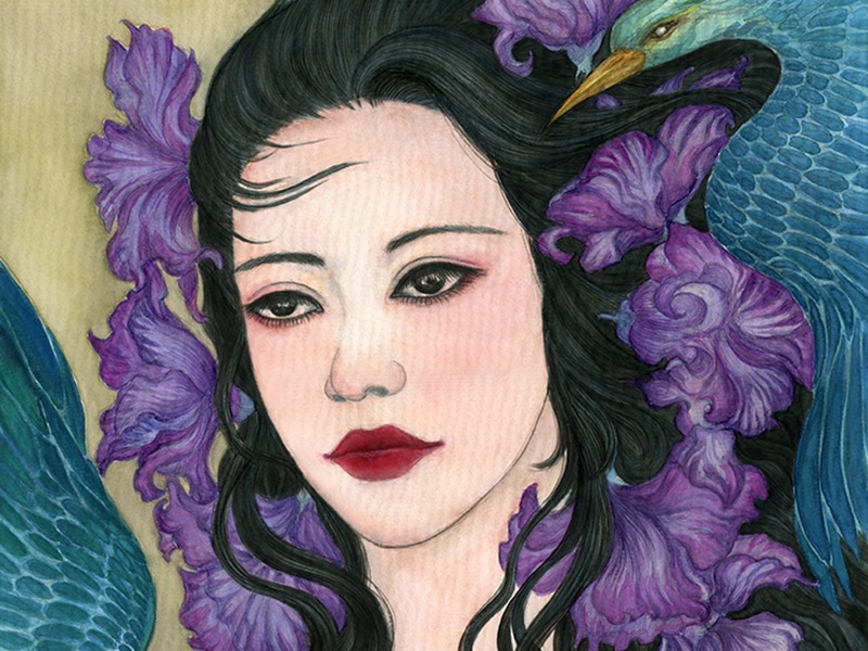 青鸟与花_四月拂晓-站酷ZCOOL