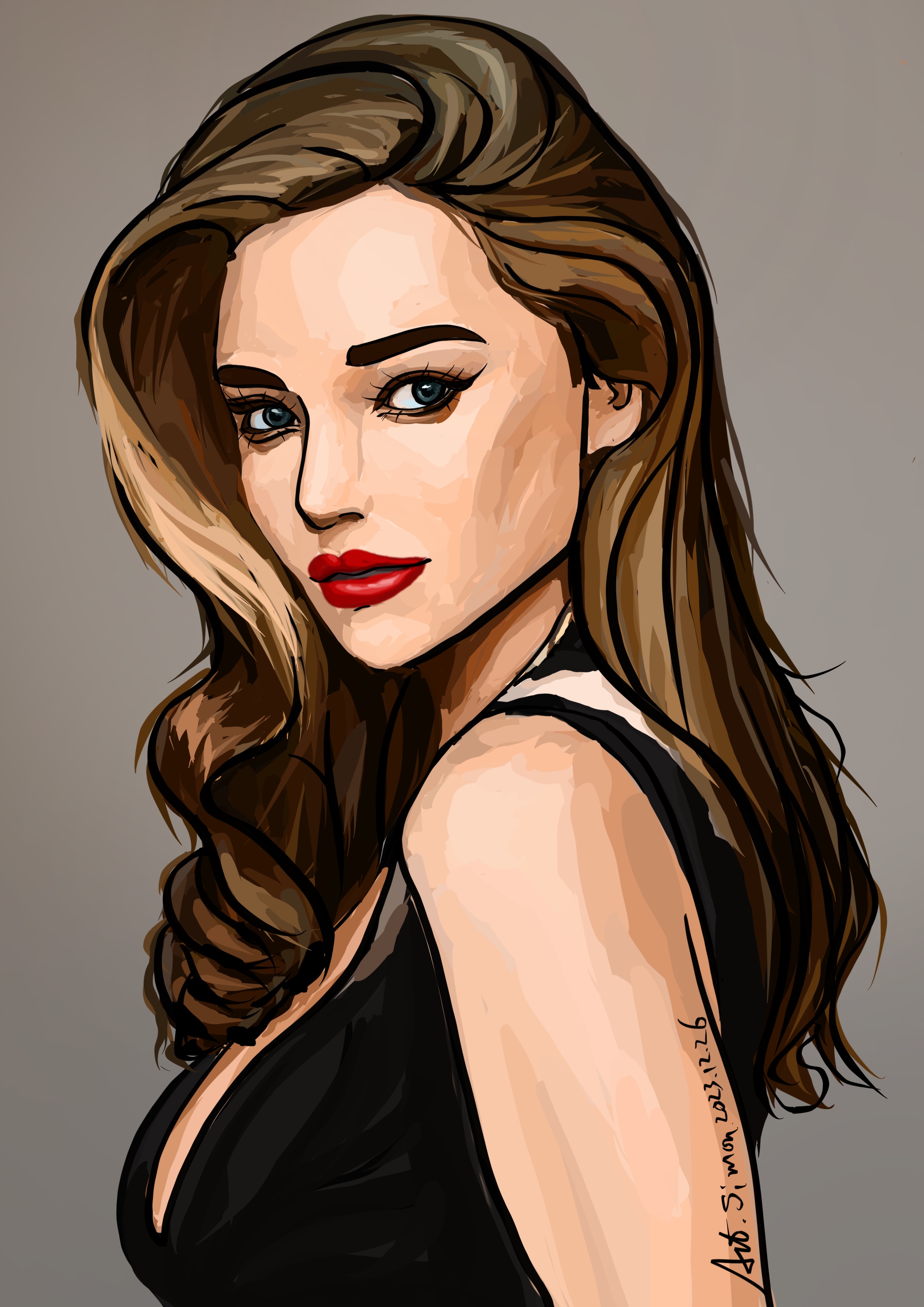 回眸一笑百媚生_ArtSimon-站酷ZCOOL