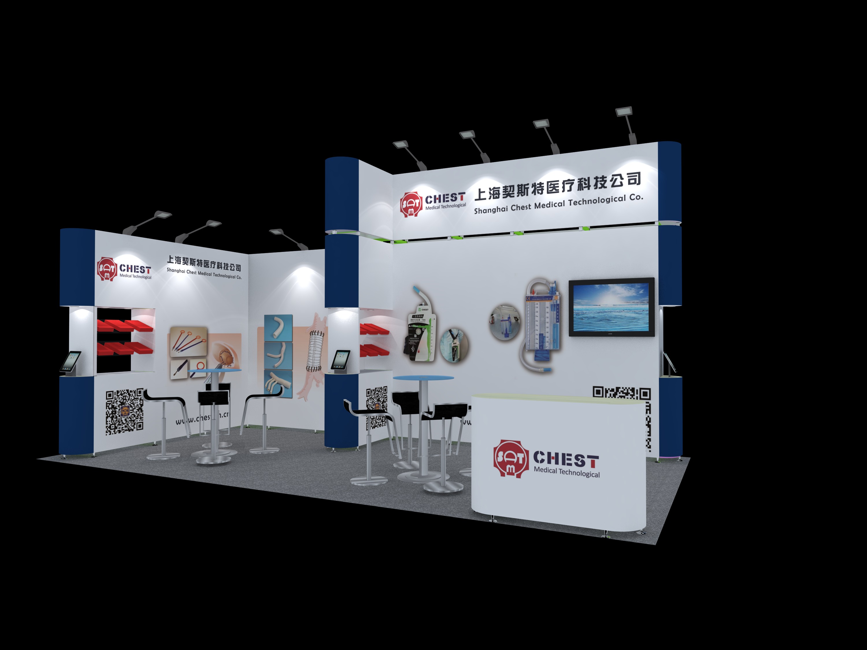 便携式展会展架设计定制 出国参展展架 组装简易铝合金_e33便携式展位-站酷ZCOOL