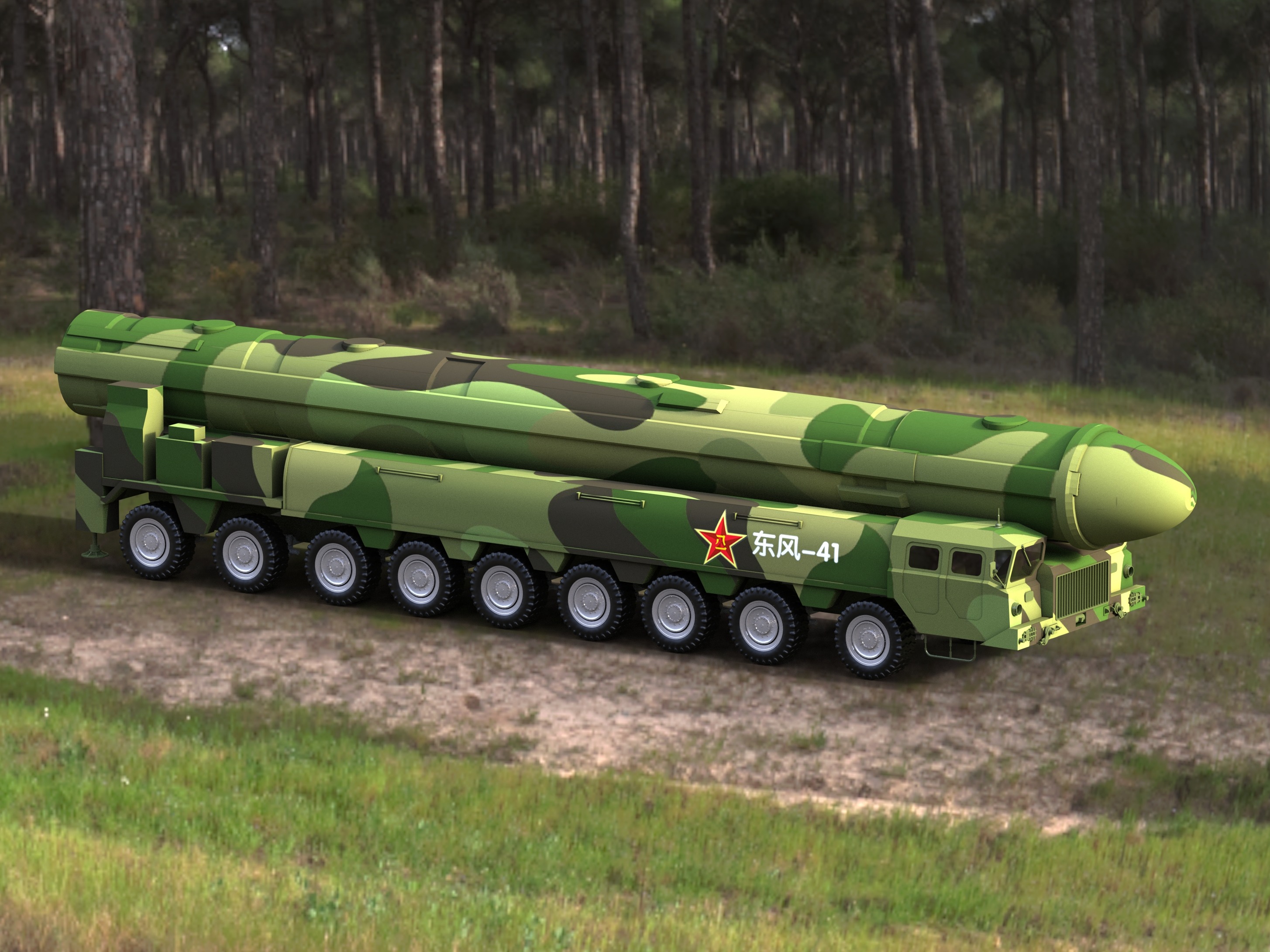 DF导弹渲染 keyshot10_小龙的猫-站酷ZCOOL