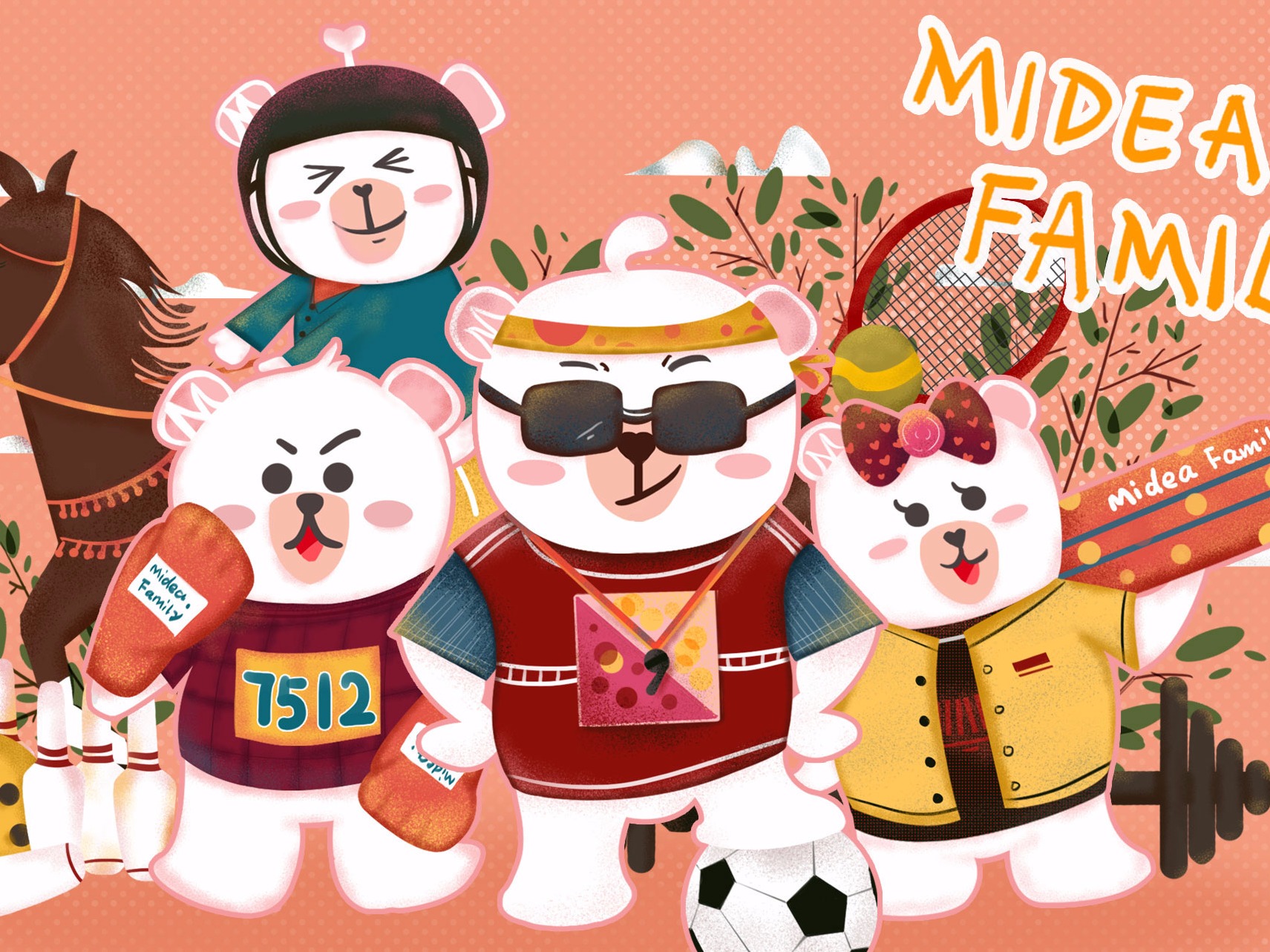 MIDEA FAMILY 音乐与运动_h_SaSa-站酷ZCOOL