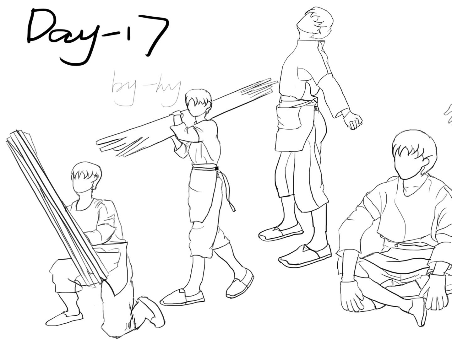 #速写60天挑战赛#Day17@速写班长_咸鱼干设计-站酷ZCOOL