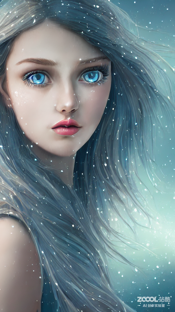 晨曦女孩_小磨画画-站酷ZCOOL