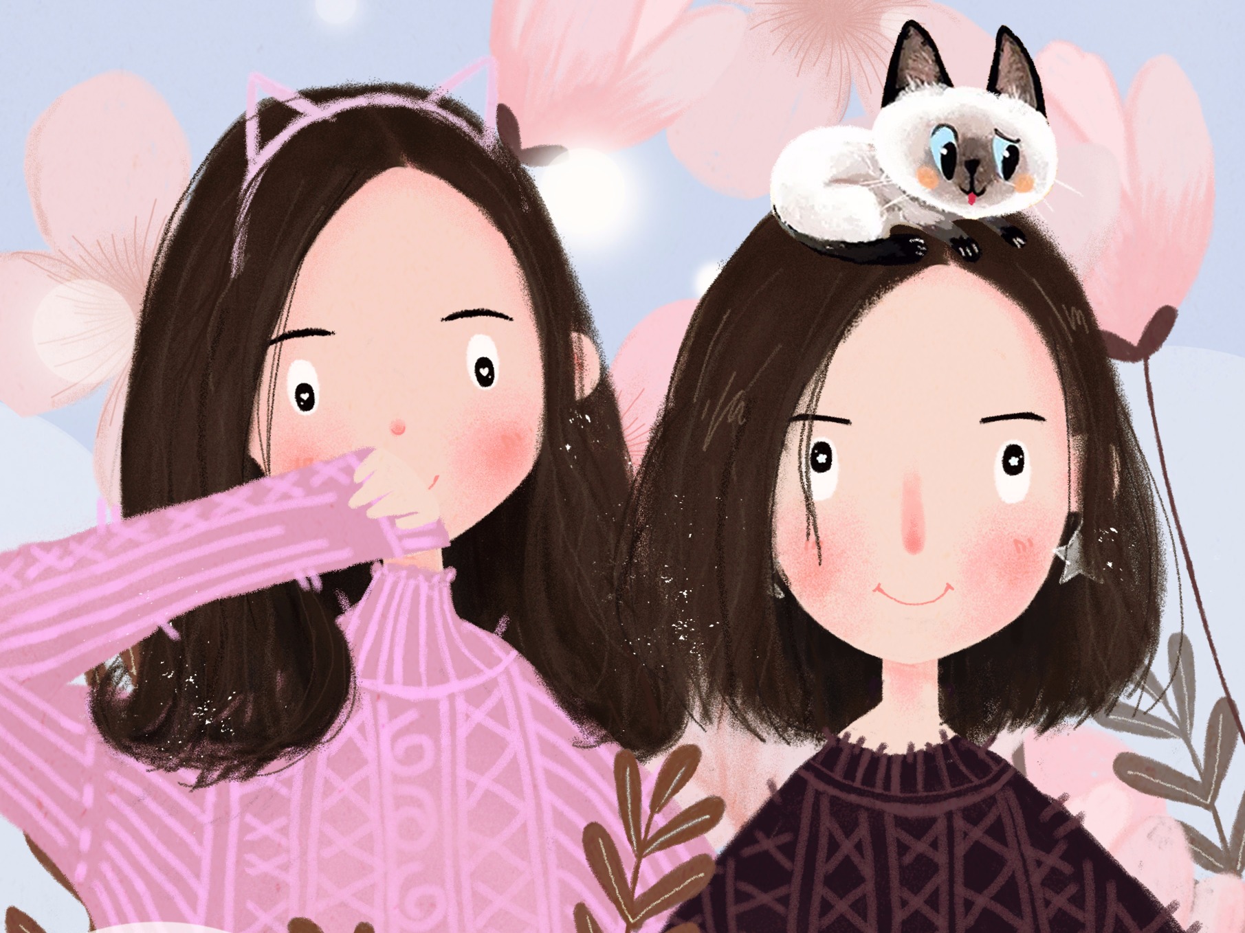 姐姐妹妹_李大宝0228-站酷ZCOOL