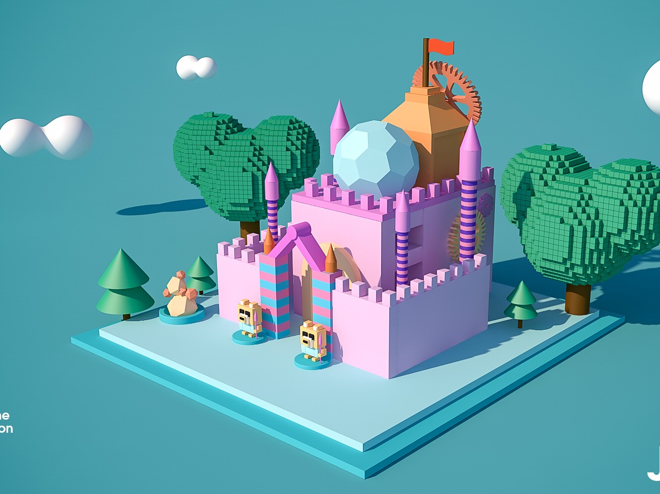 C4D日常练习作品集_Iris蔷薇-站酷ZCOOL