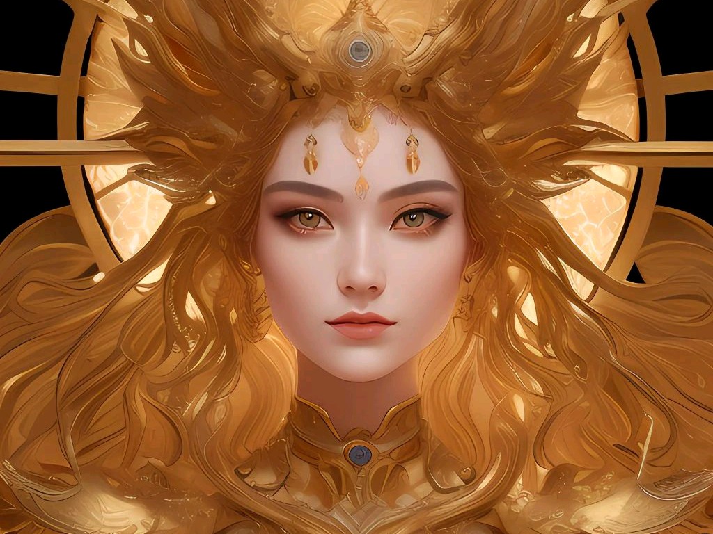 金色太阳女神_FL研-站酷ZCOOL