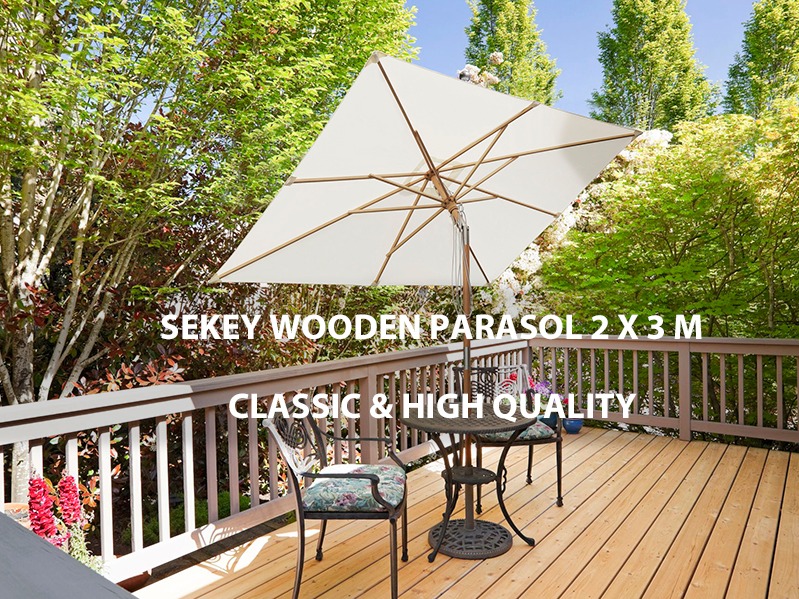 sekey亚马逊2x3木伞 沙滩伞/休闲伞_一只鸭蛋肩上扛-站酷ZCOOL