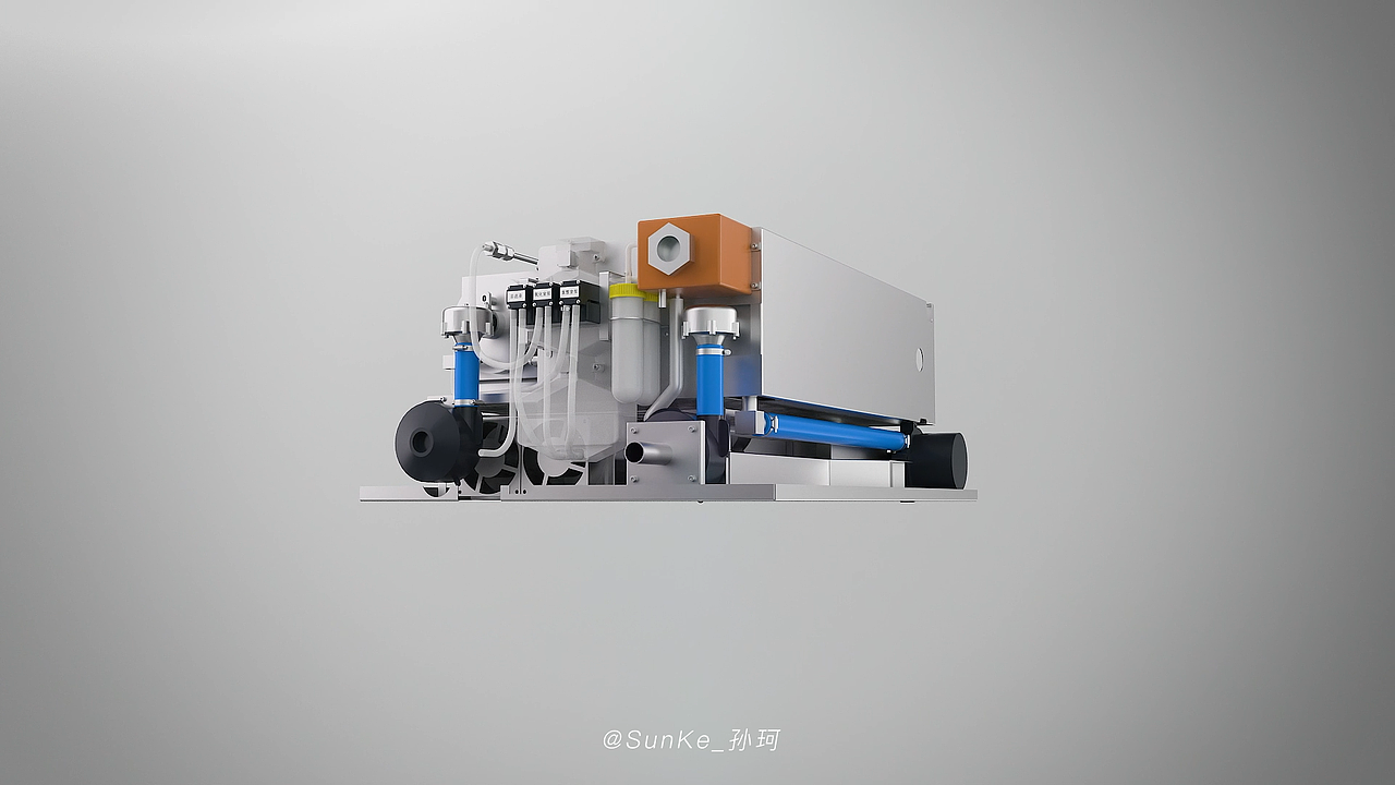 产品广告 新能源氢燃料电池 海得利兹产品三维CG动画_SunKe_孙珂-站酷ZCOOL