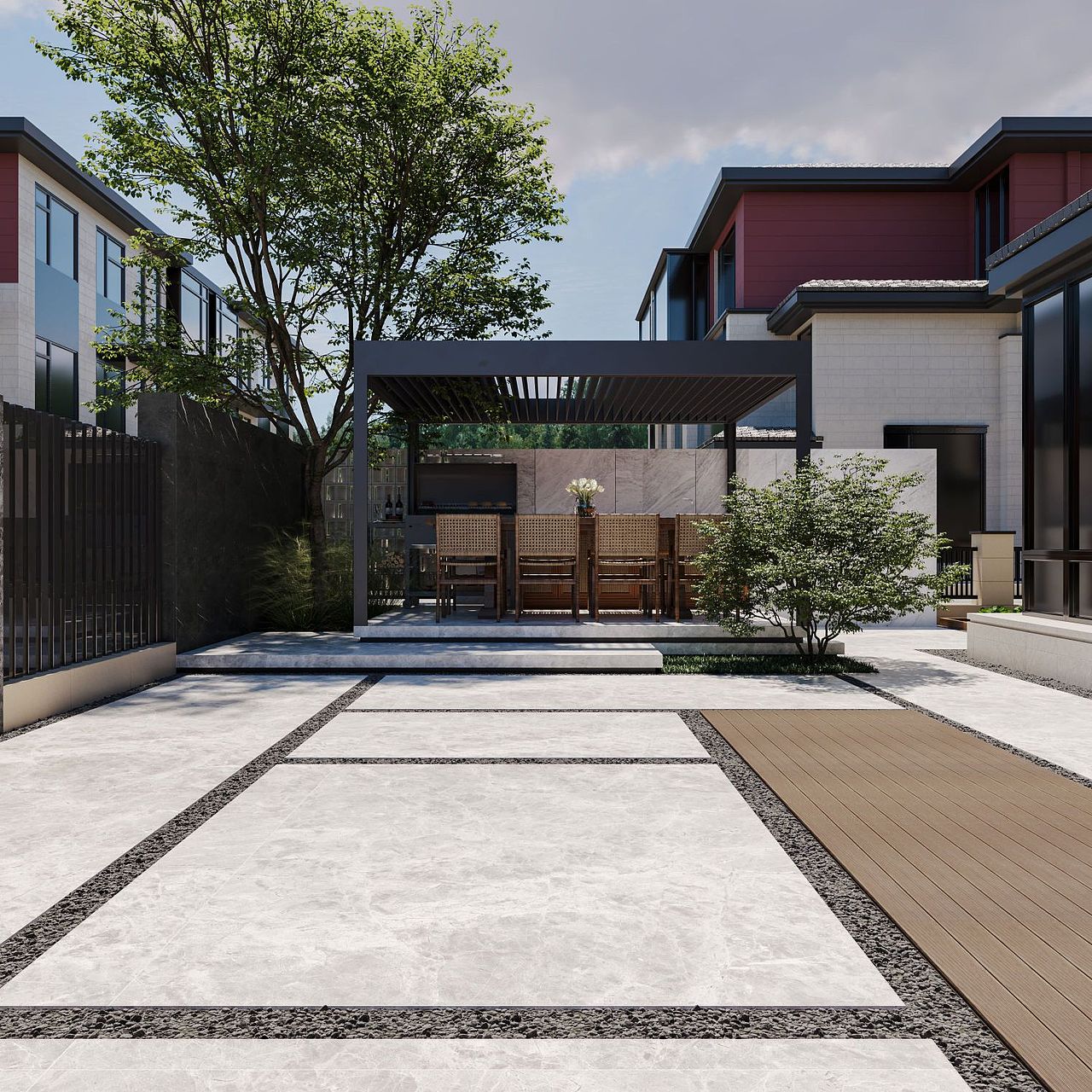 庭院渲染cr9.0_Lonely_Walker-站酷ZCOOL