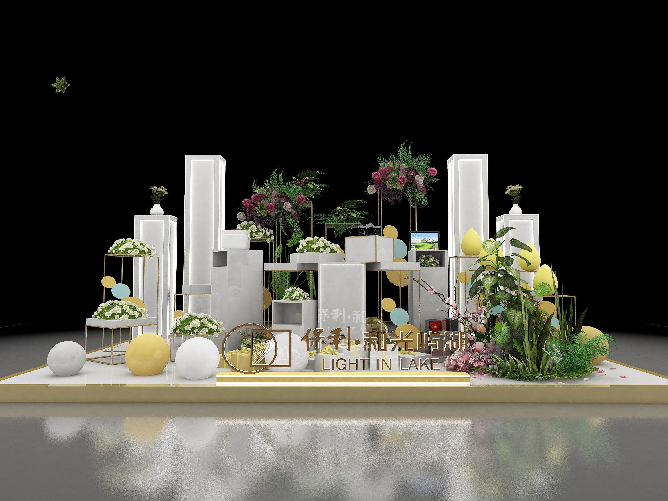 保利堆头 美陈效果图2_Bigggg-站酷ZCOOL