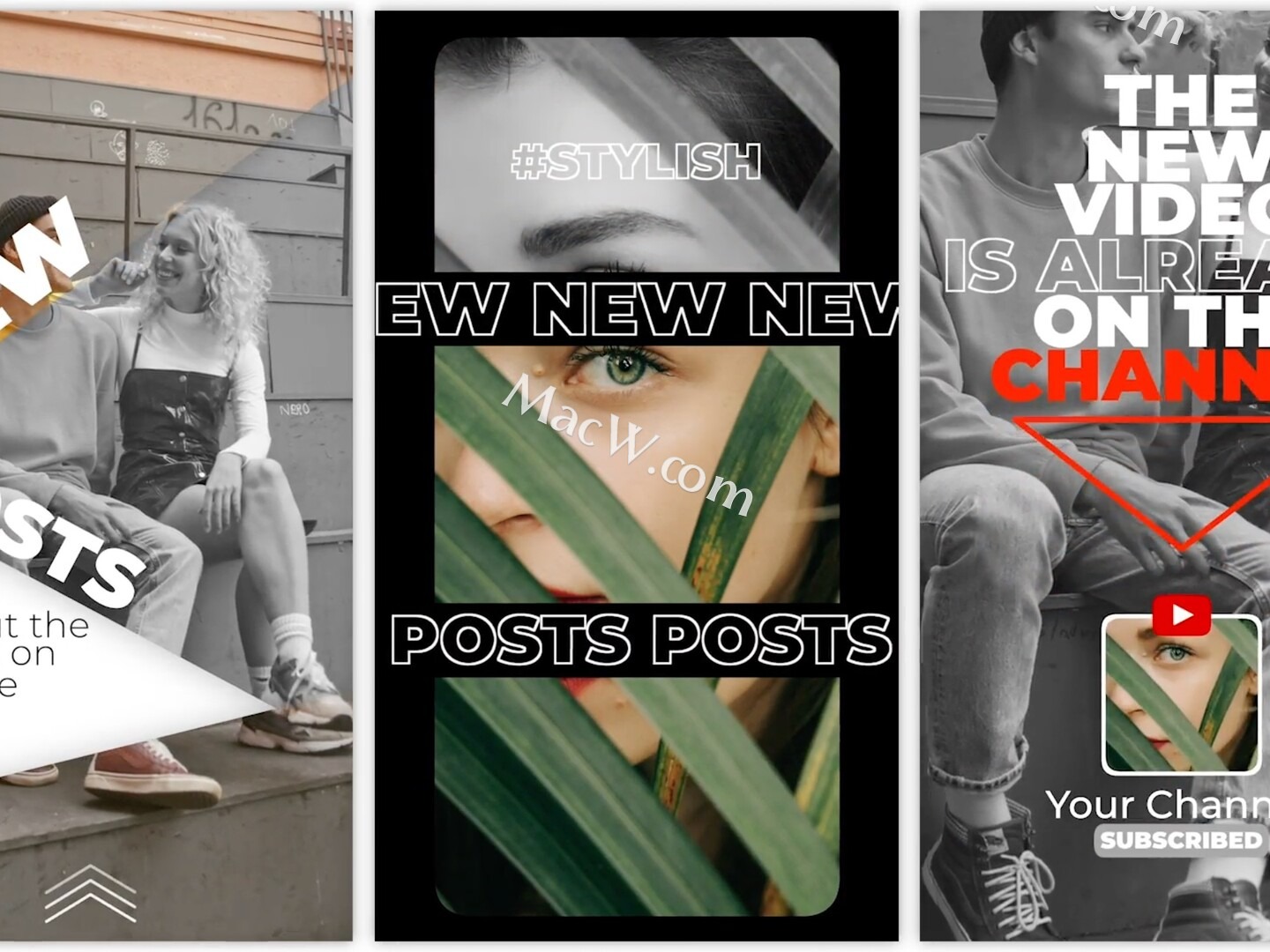 FCPX插件：现代时尚INS竖屏视频包装动画_Mac小小木子李-站酷ZCOOL