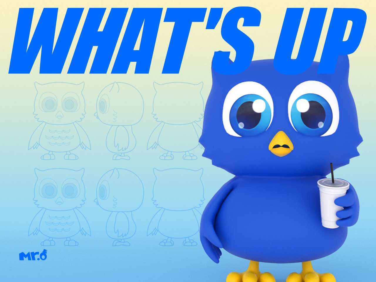 Mr.O 猫头鹰IP诞生记_木小屿1I2-站酷ZCOOL