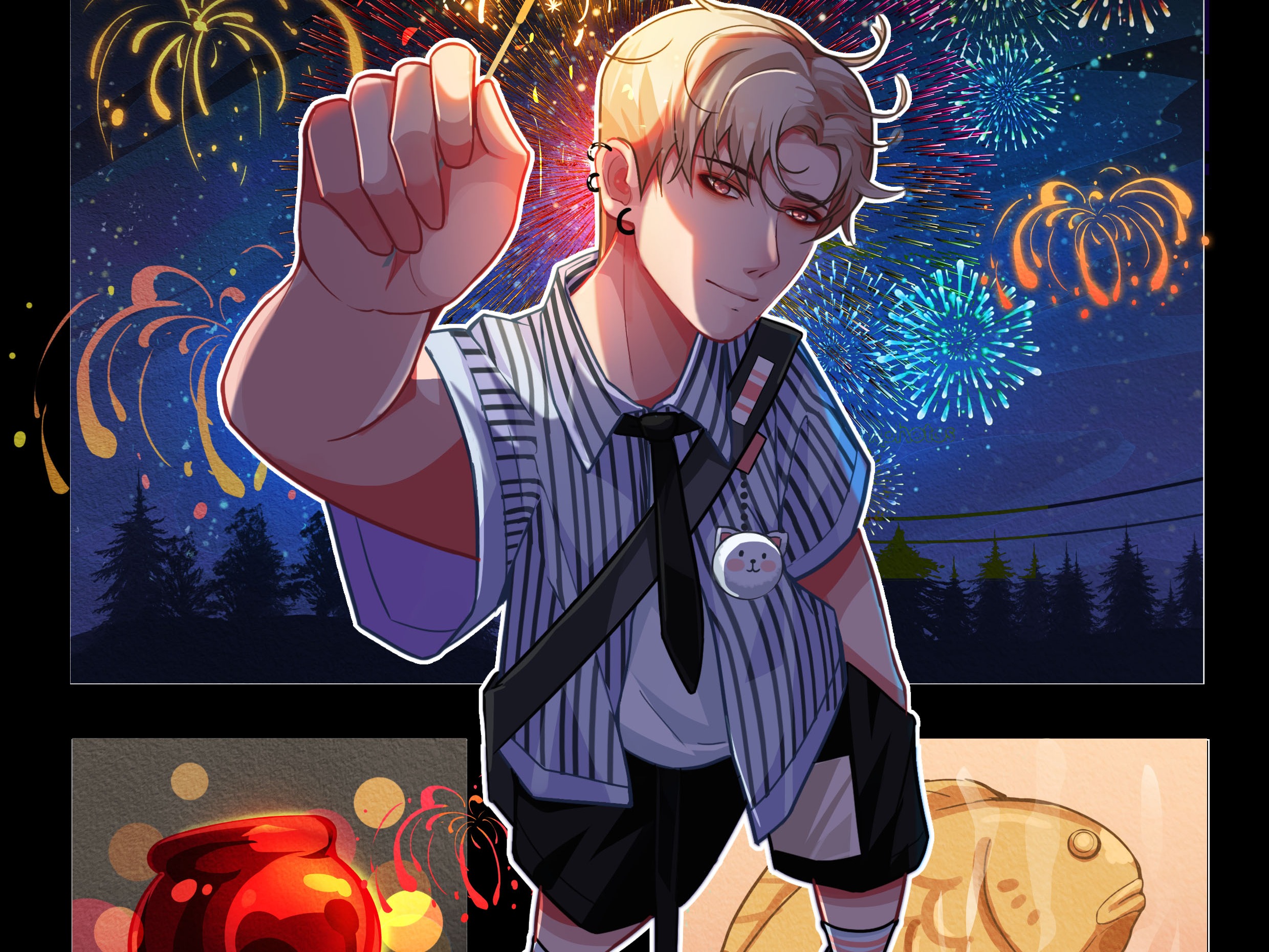 夏日指南-烟火_peach19-站酷ZCOOL