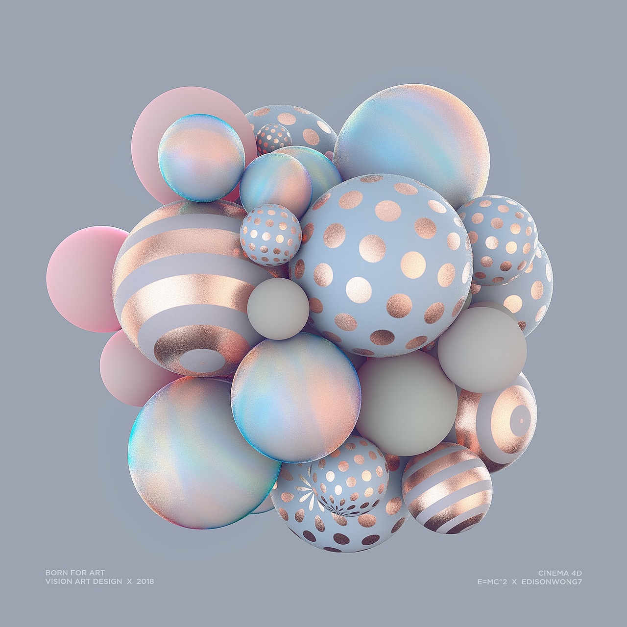 E=MC^2 | C4D.Material_Edisonwong7-站酷ZCOOL