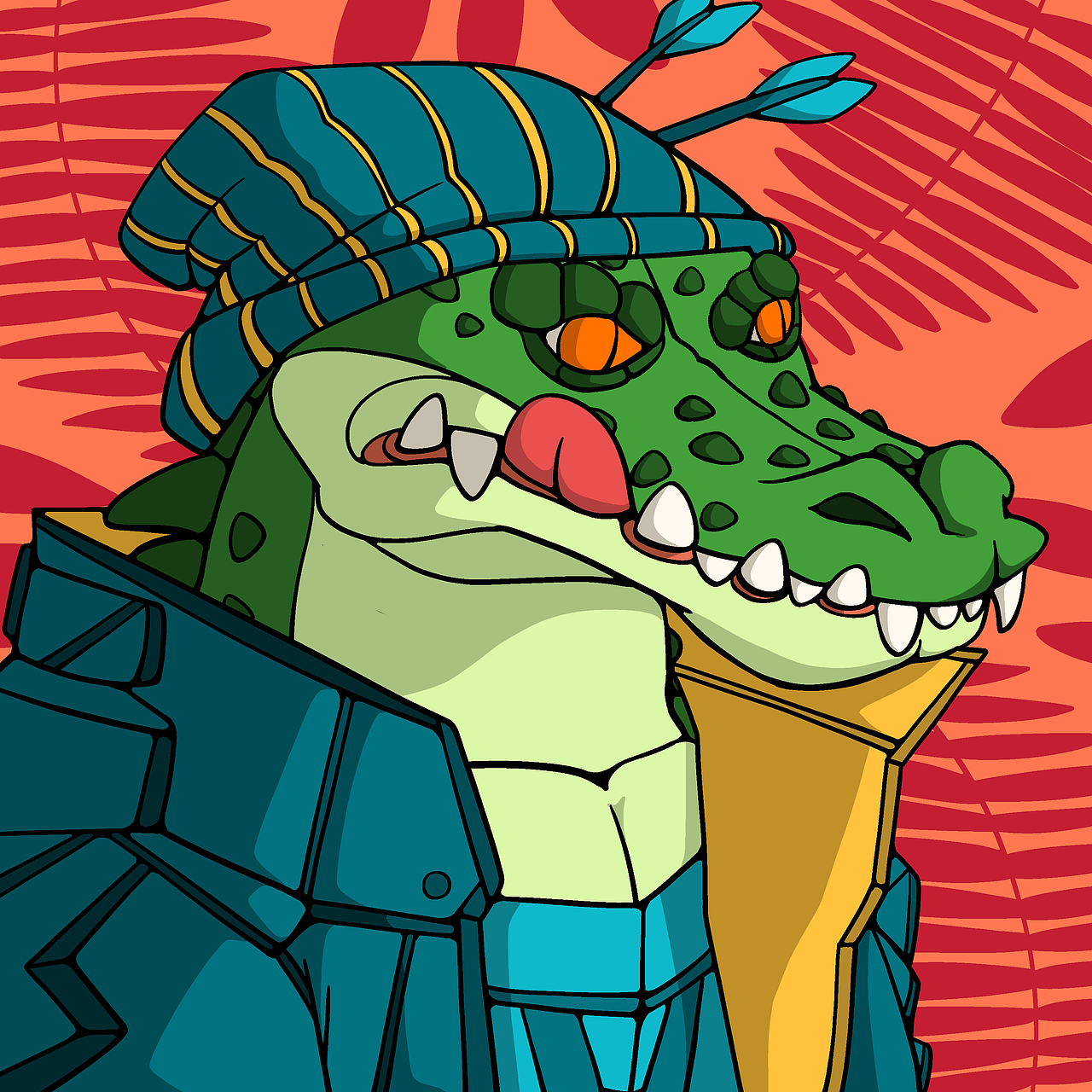 NFT—「Storm the crocodile」鳄鱼风暴系列_可闹好了-站酷ZCOOL