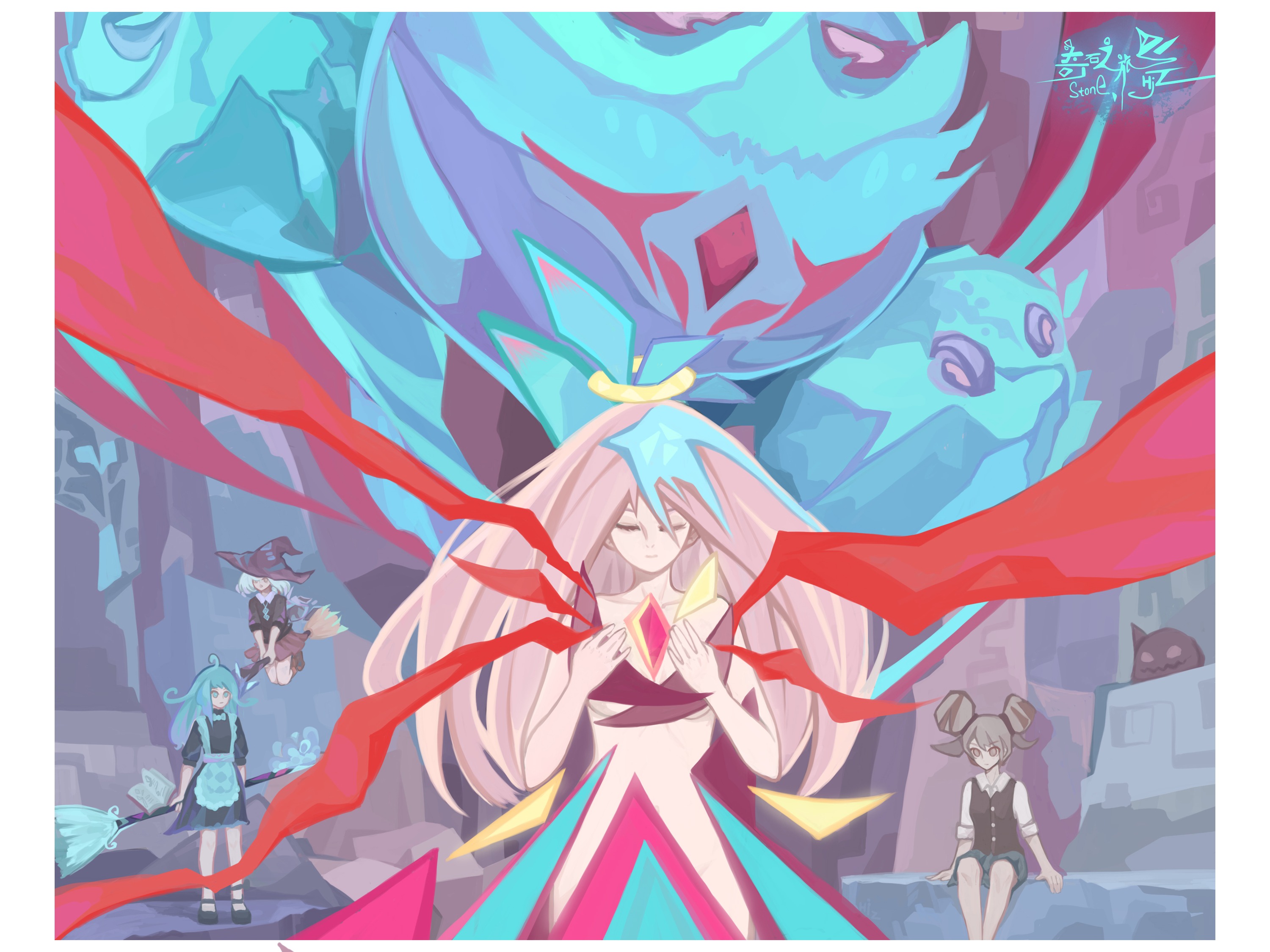 《奇石之旅》（故事插画集 7P）概念设计_Hjz果皮-站酷ZCOOL