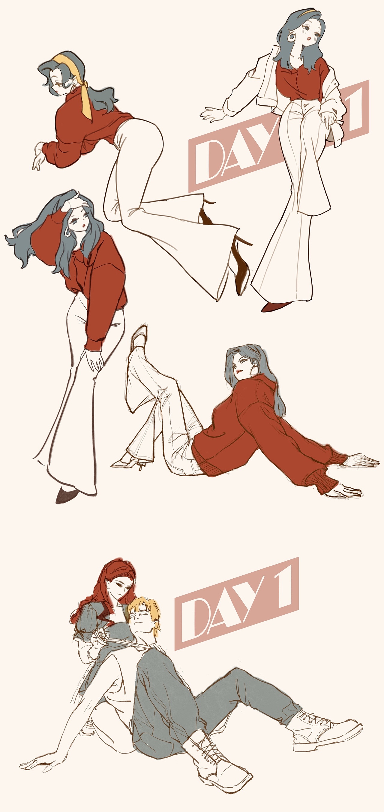 ＃速写60天挑战赛＃day1@速写班长_蔚蔚风楚-站酷ZCOOL