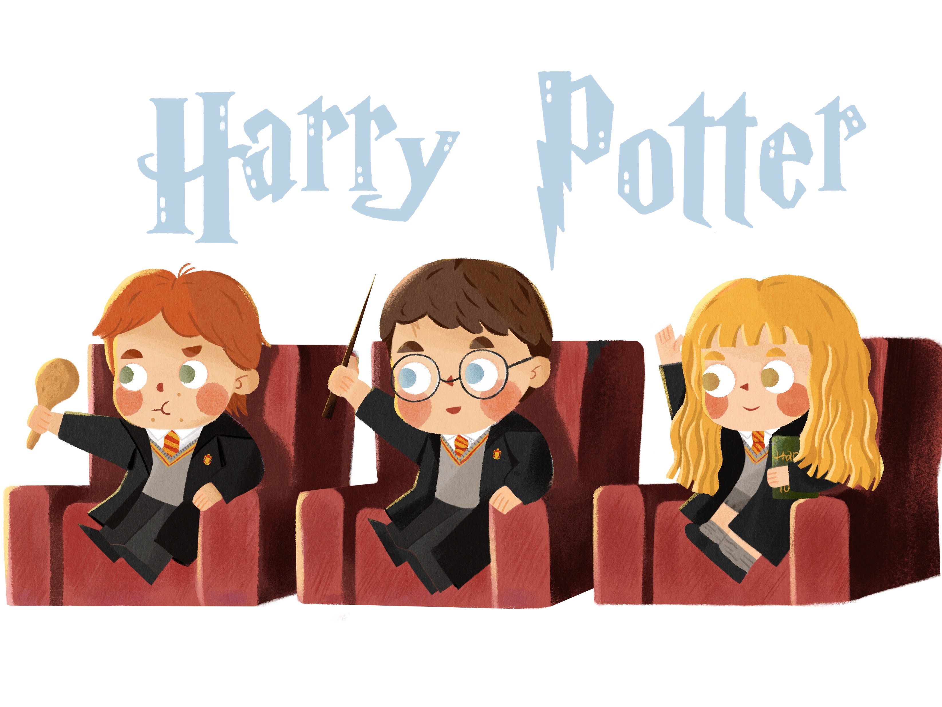 《Harry potter》一起去看电影吧！_海豚iruka-站酷ZCOOL