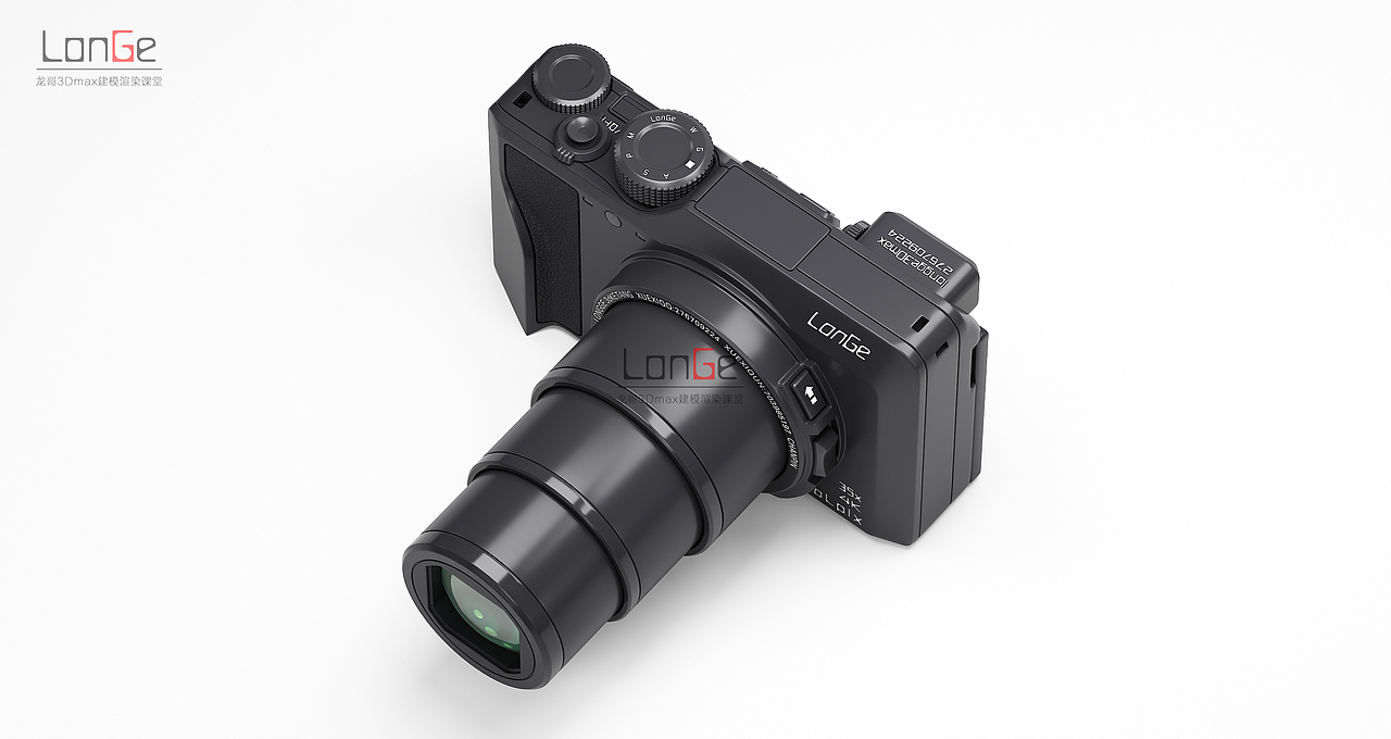 3Dmax产品建模、工业建模VR渲染【数码相机建模渲染】_龙哥三维建模-站酷ZCOOL