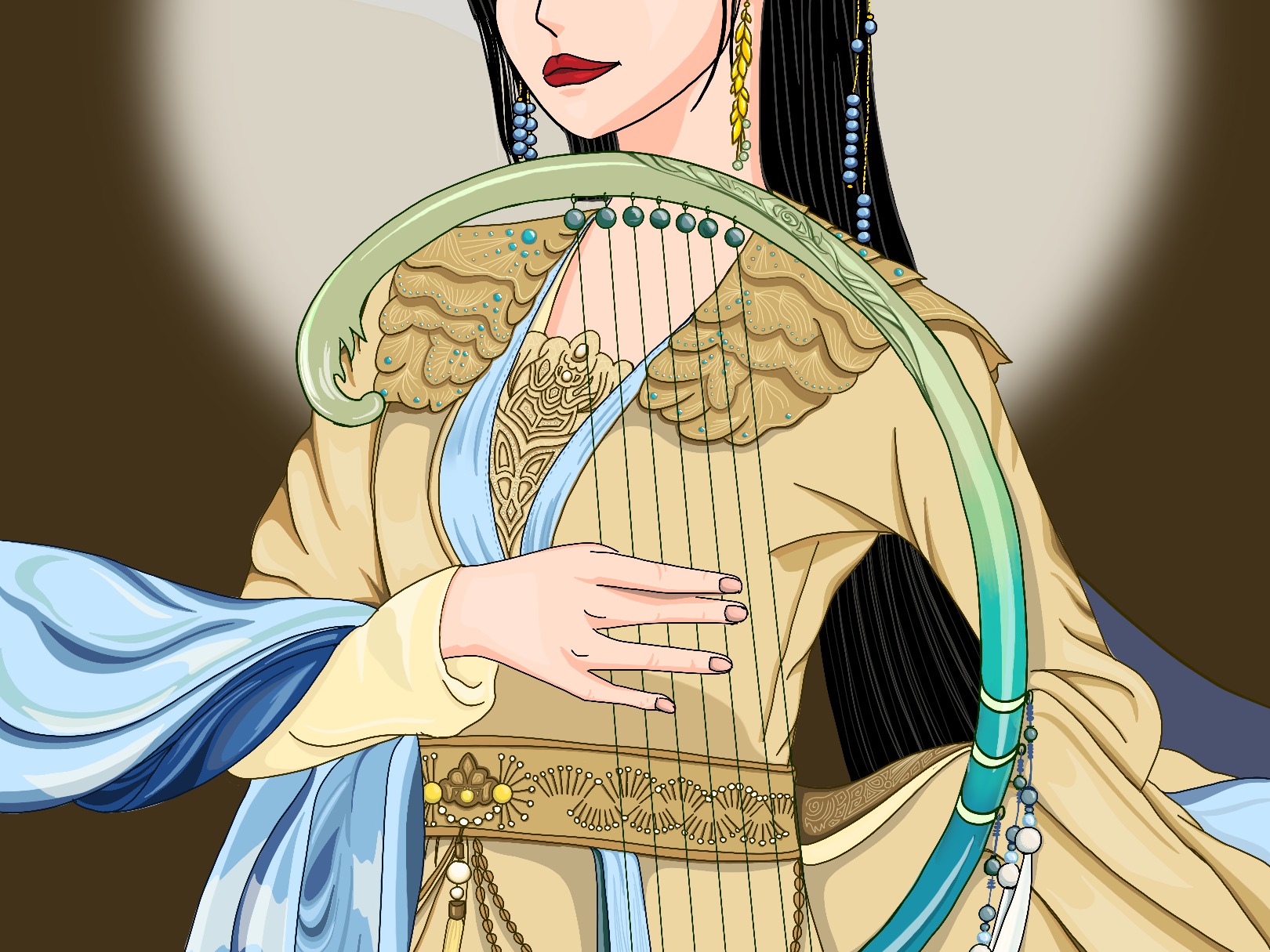 抚琴_Sasa_saa-站酷ZCOOL