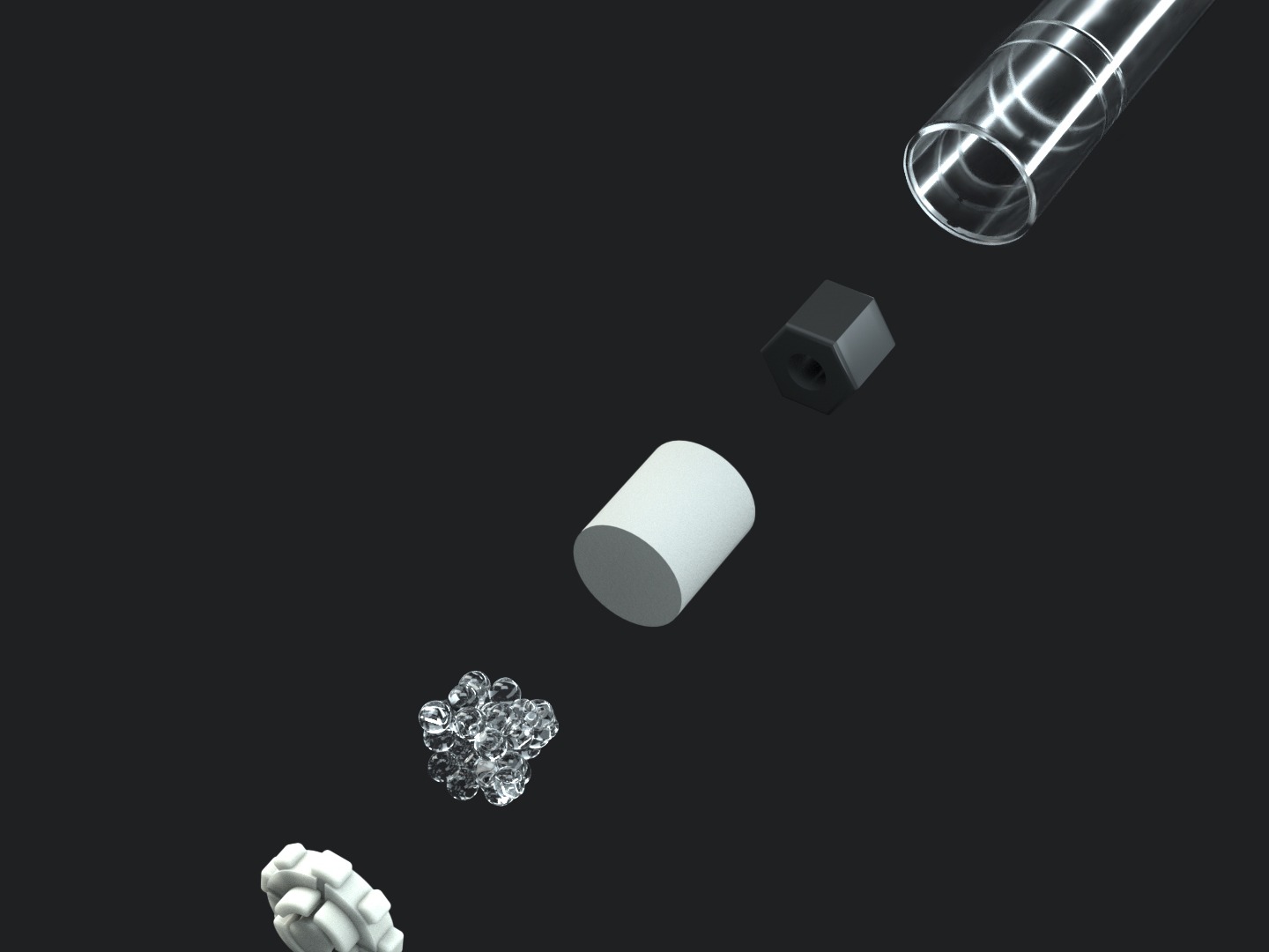 过滤嘴C4D建模渲染_黑子Sir-站酷ZCOOL