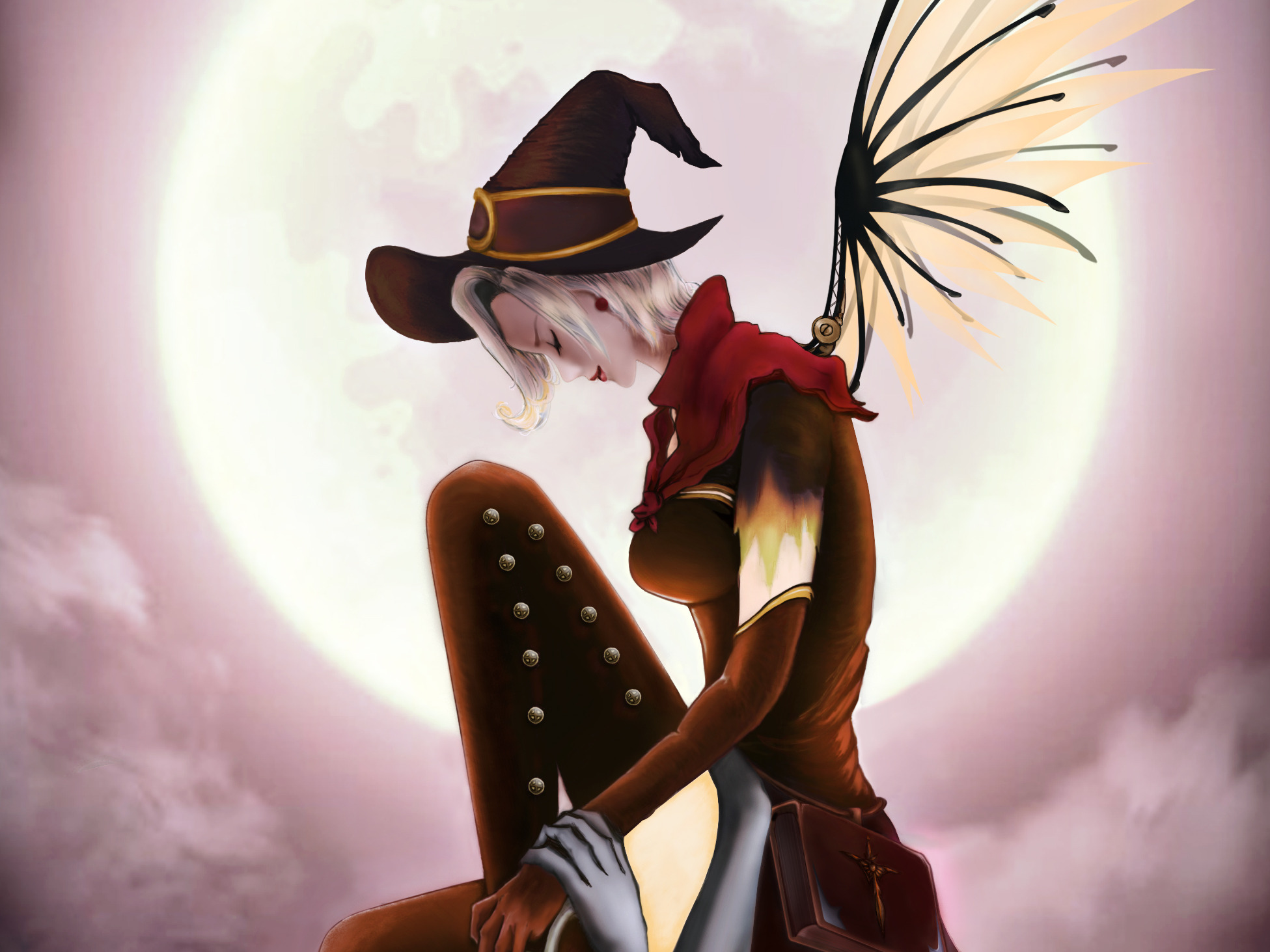 OW万圣节天使_烤肉将军的煎饼摊-站酷ZCOOL