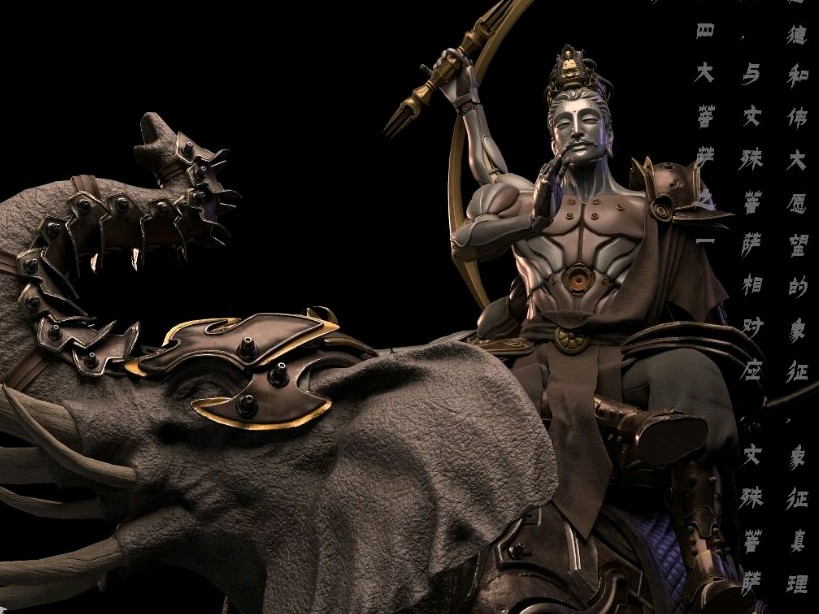 十大愿王——普贤菩萨_JUNO_ZZZ-站酷ZCOOL