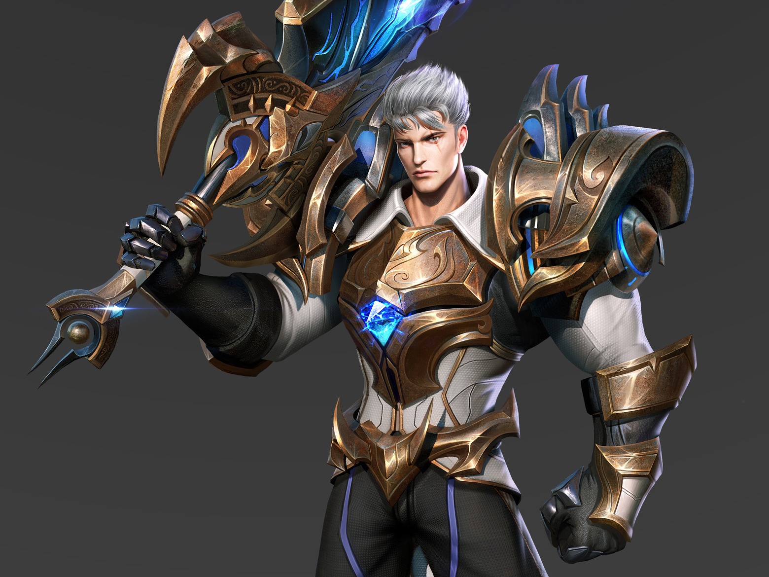 《dark nemesis》-模型精修-男战士_菜唠师-站酷ZCOOL