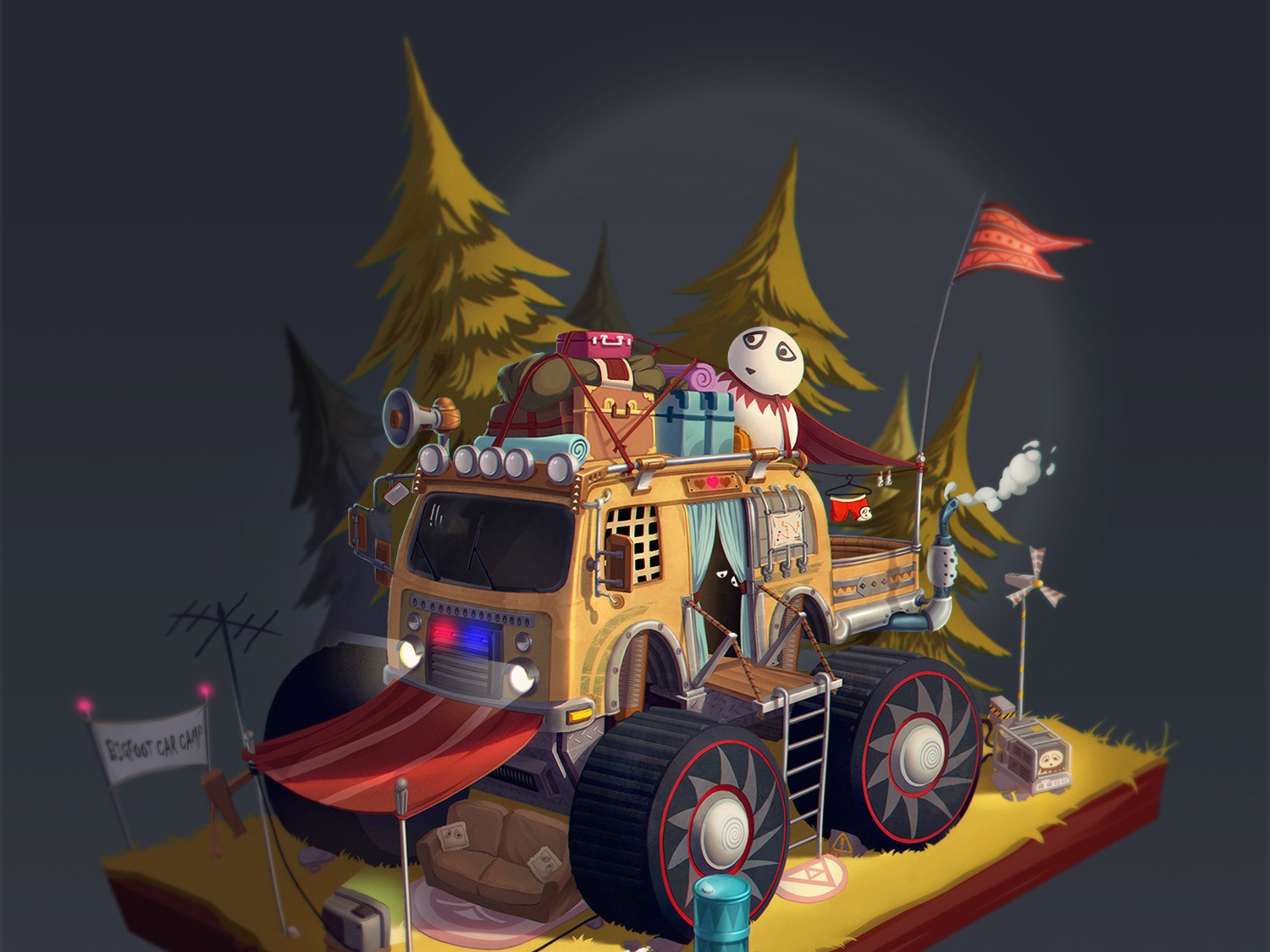 大脚车_WANGZC-站酷ZCOOL