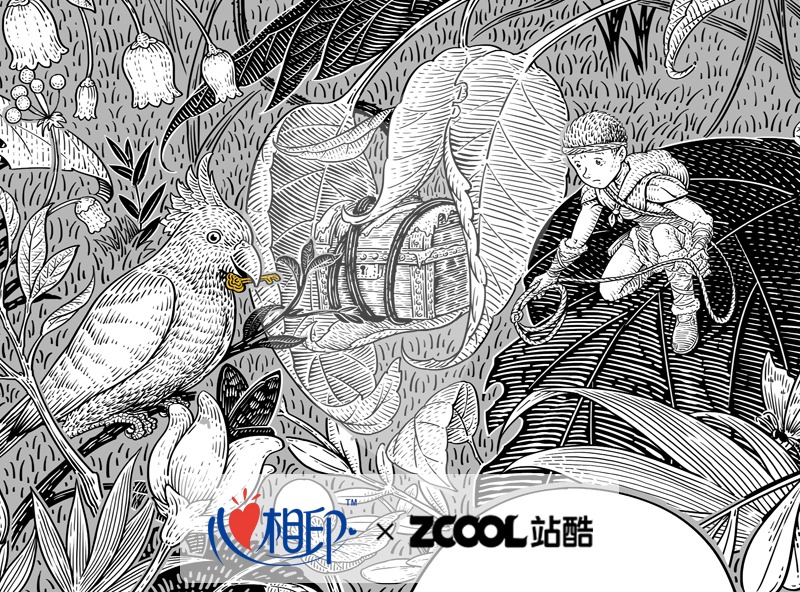 版画风丨心之秘园往事_石海_Arshey-站酷ZCOOL