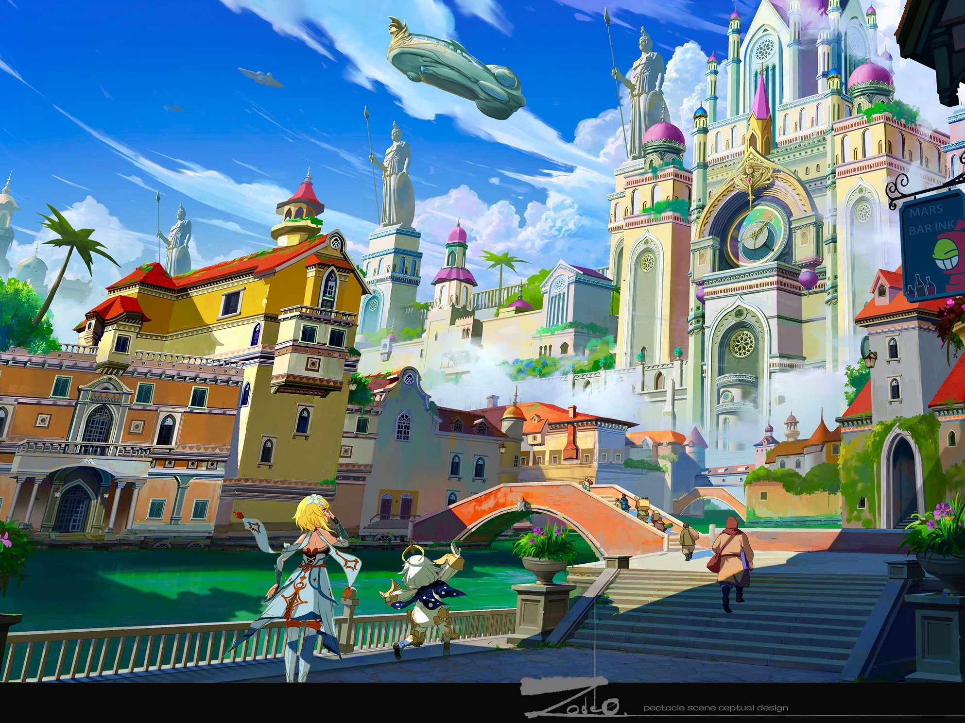 原神-新世界场景概念设计_zoddo-站酷ZCOOL