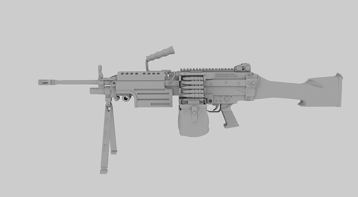 M249机枪__阿维-站酷ZCOOL