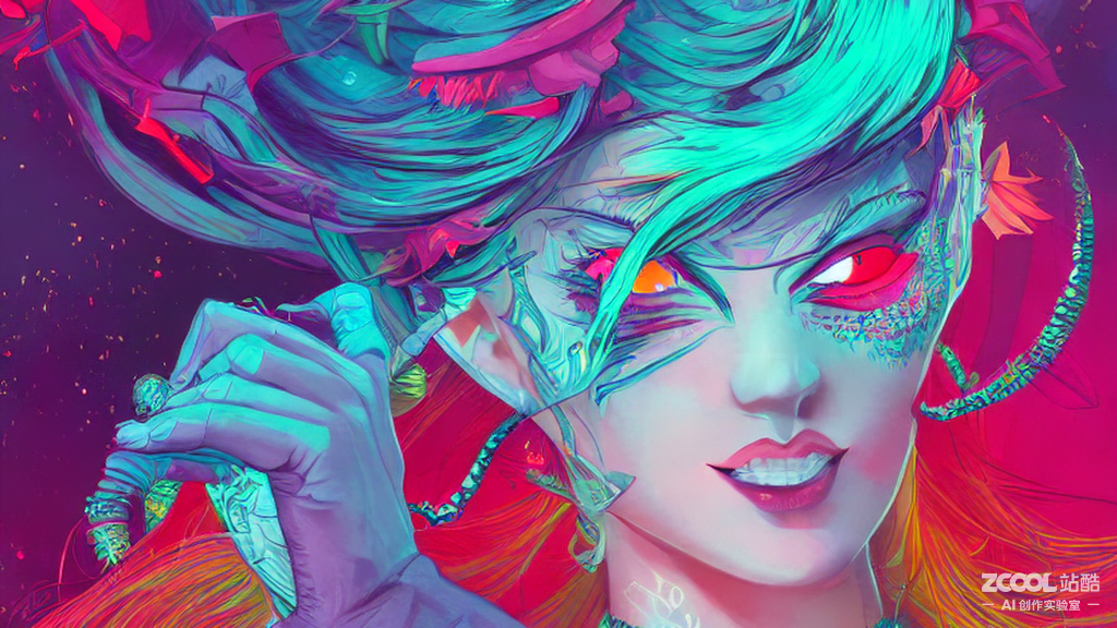 #AI创作实验室#克鲁苏，邪恶，梦幻_牛奶不甜-站酷ZCOOL