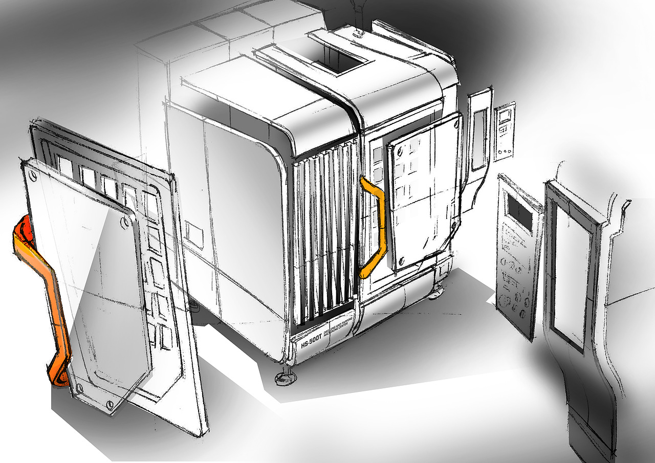 润星机械 | HS-500T Five-axis Machine五轴钻攻机_LazyPozi-站酷ZCOOL
