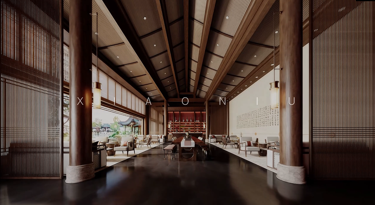 中式建筑室内漫游_小牛dopt-站酷ZCOOL