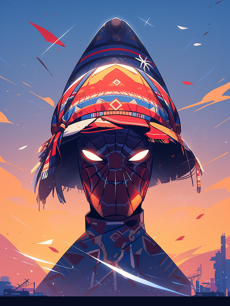 024期｜Midjourney Niji 咒语绘图｜蜘蛛侠2_AIGC小妖-站酷ZCOOL