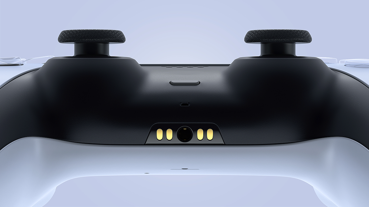 PS5白色游戏手柄系列渲染_滴蓝-站酷ZCOOL