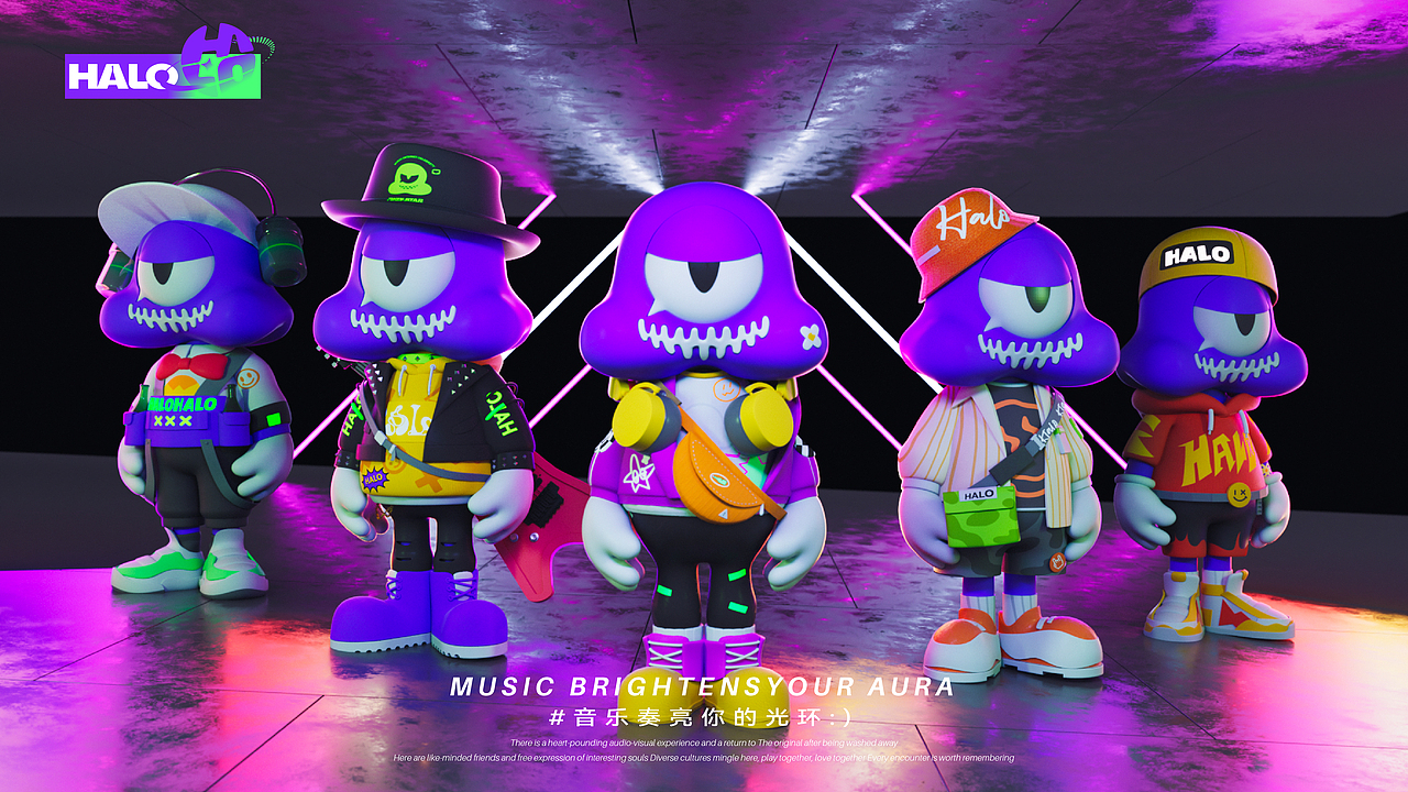HALO LIVE音乐酒吧IP形象_深圳里域品牌-站酷ZCOOL
