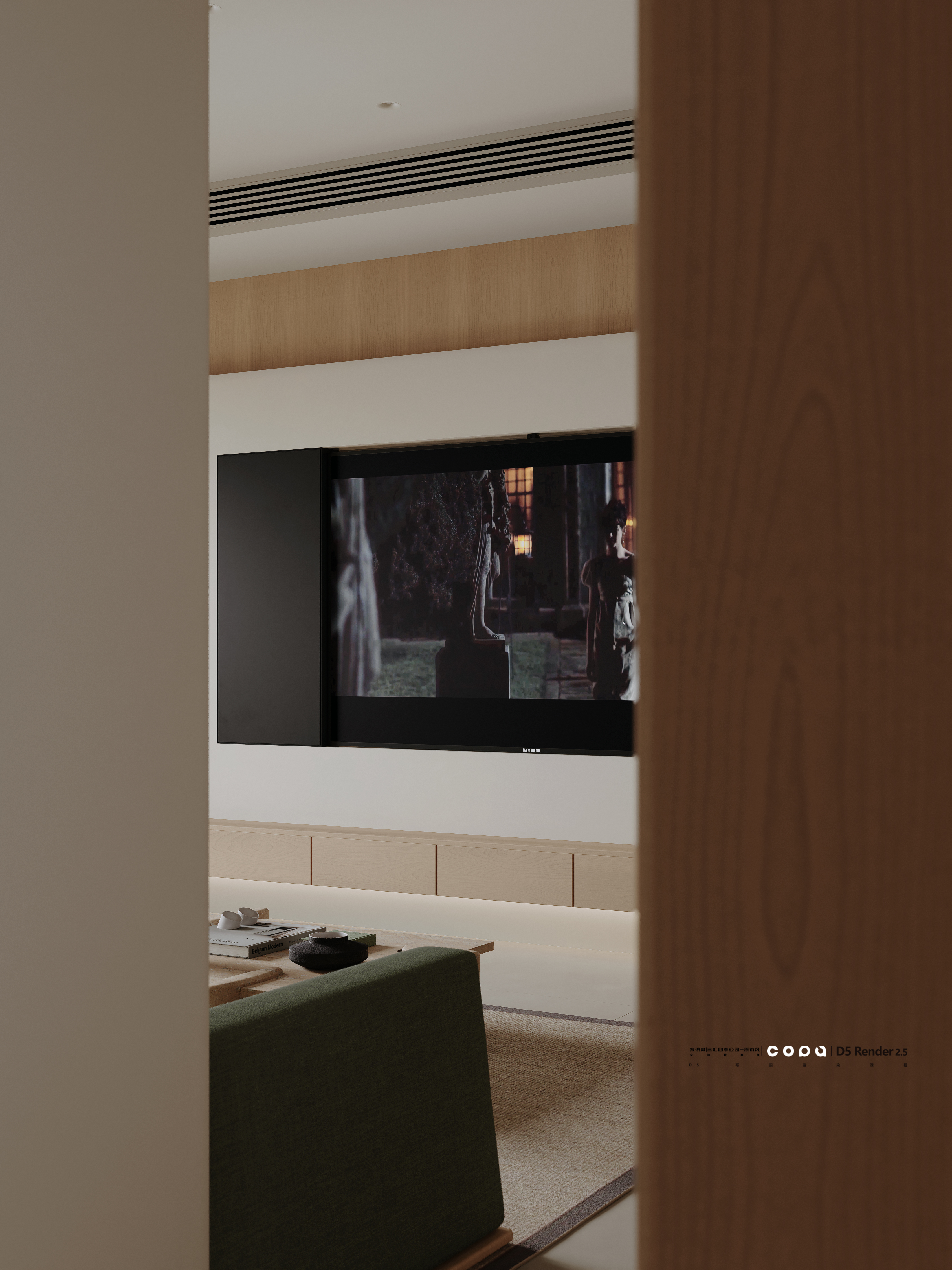 D5渲染器原木风视觉表现|靠背视觉D5写实案例全流程_靠背高端视觉表现-站酷ZCOOL