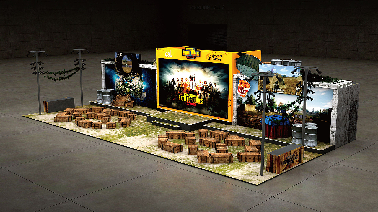 绝地求生 PUBG 香港游戏展_金煒東-站酷ZCOOL