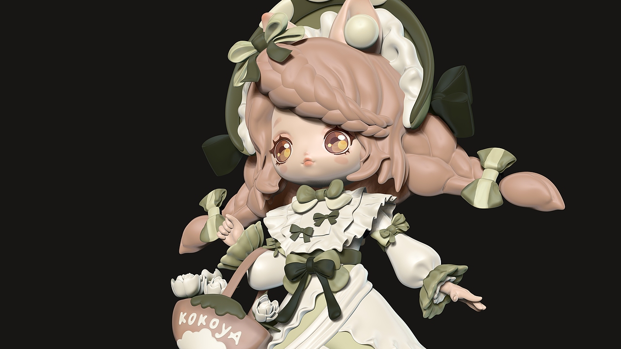 milko小美女建模_鹿角河马儿-站酷ZCOOL