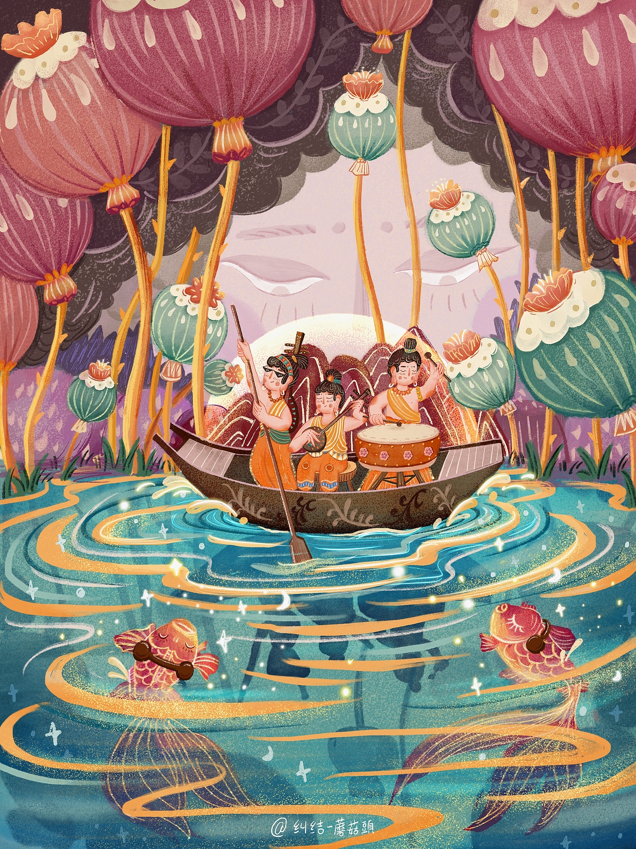 敦煌迪斯科乐队系列作品_纠结de蘑菇頭-站酷ZCOOL