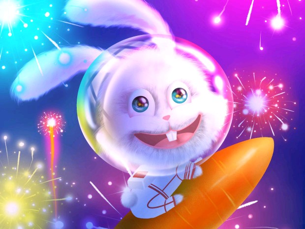 2023“兔”飞猛进哦！_卞形金刚插画-站酷ZCOOL