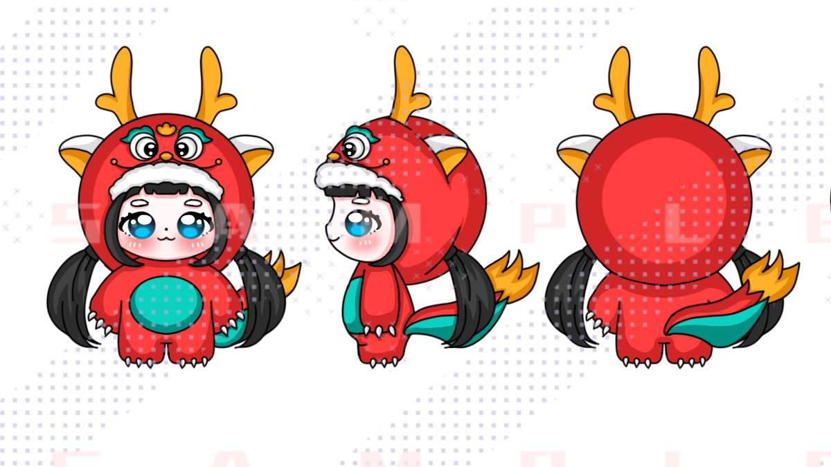 原创IP设计｜龙宝｜原创设计禁止使用_蓝雪儿LX-站酷ZCOOL