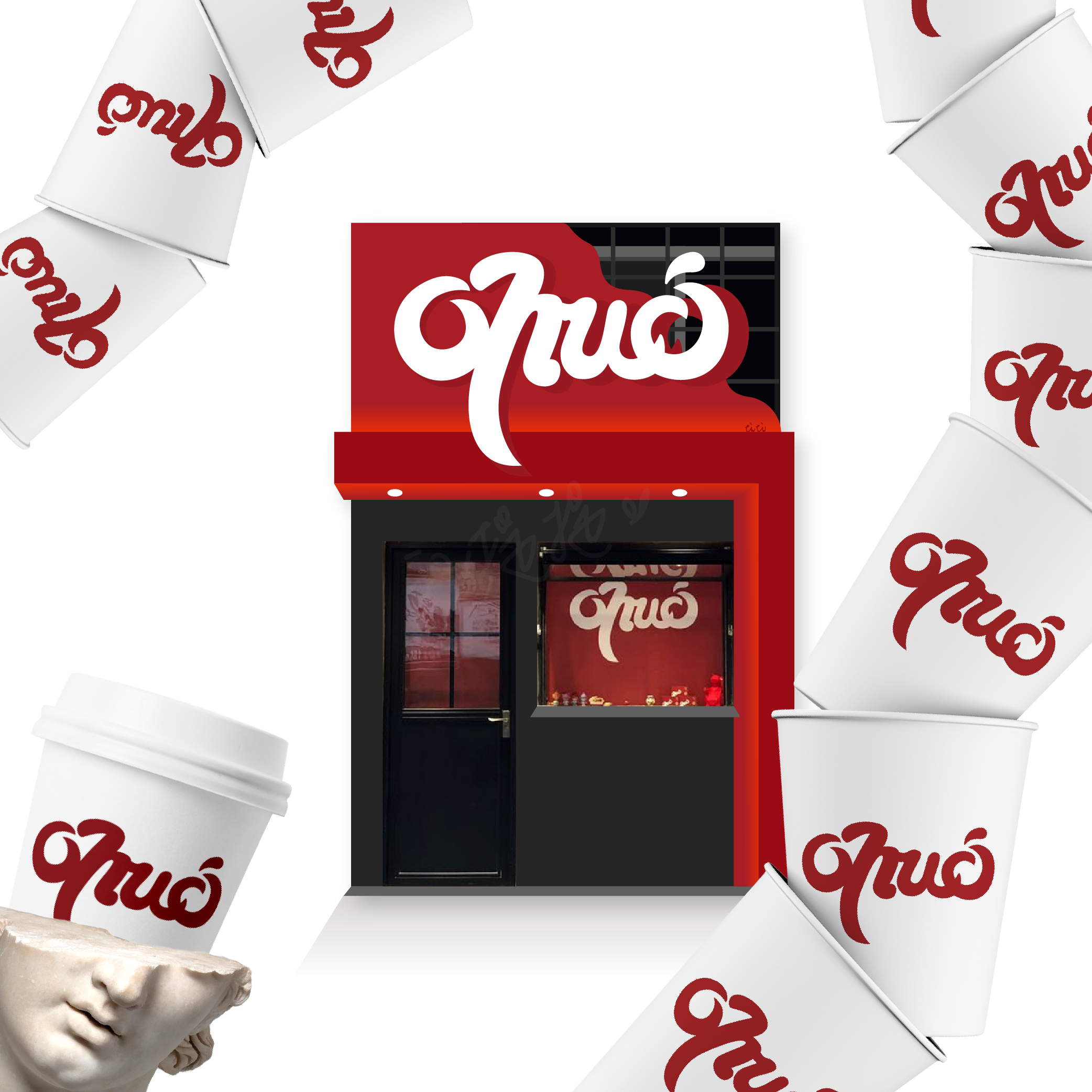 OHUO TOAST l 西式简餐品牌设计_江提提-站酷ZCOOL