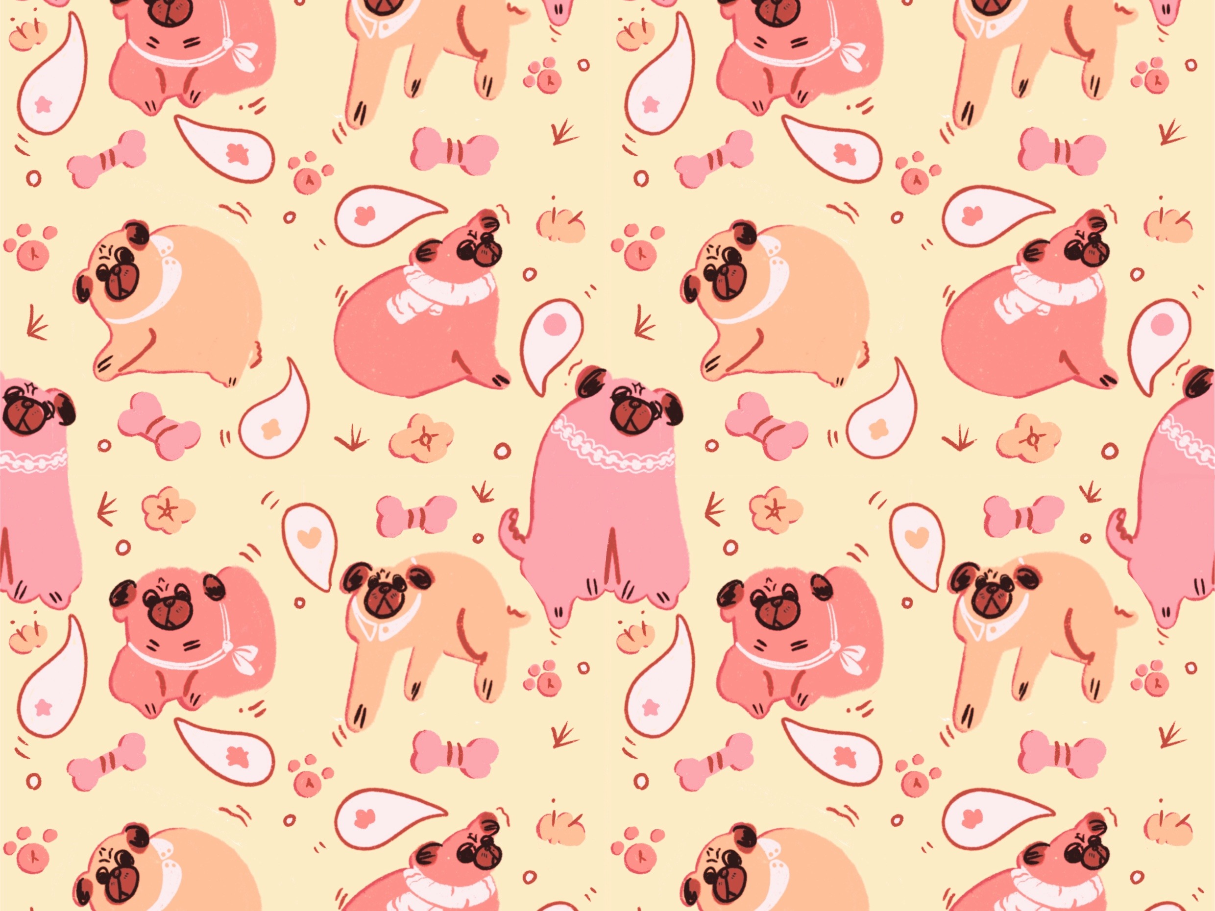 一组狗狗包装插画_StephZ-站酷ZCOOL