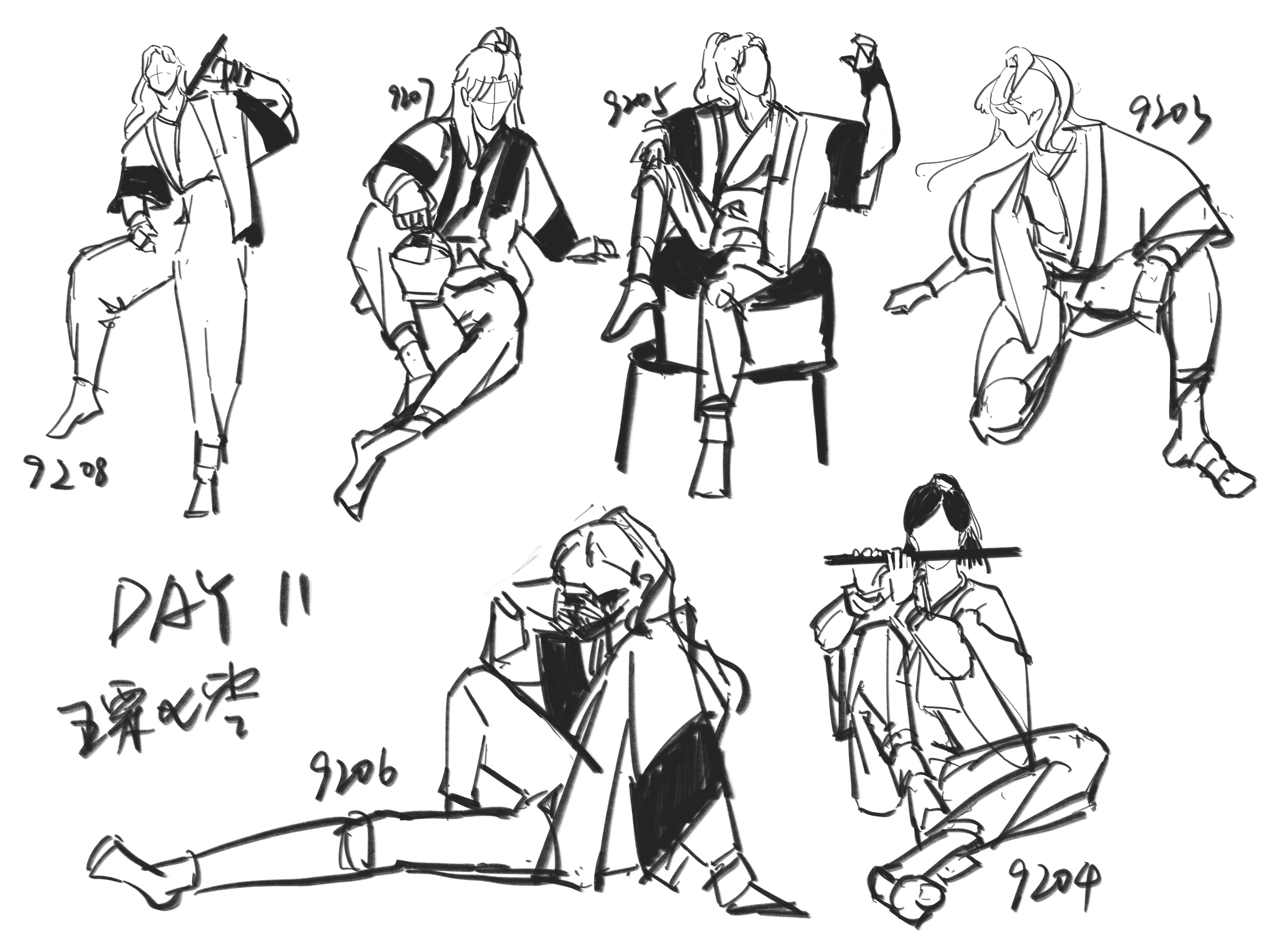 #速写60天挑战赛# DAY11 @速写班长 _小池的每一步-站酷ZCOOL